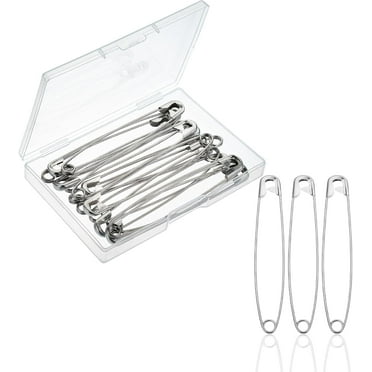 Mr. Pen- Safety Pins, 5 Inch, 10 Pack, Silver, Safety Pin, Safety Pins ...