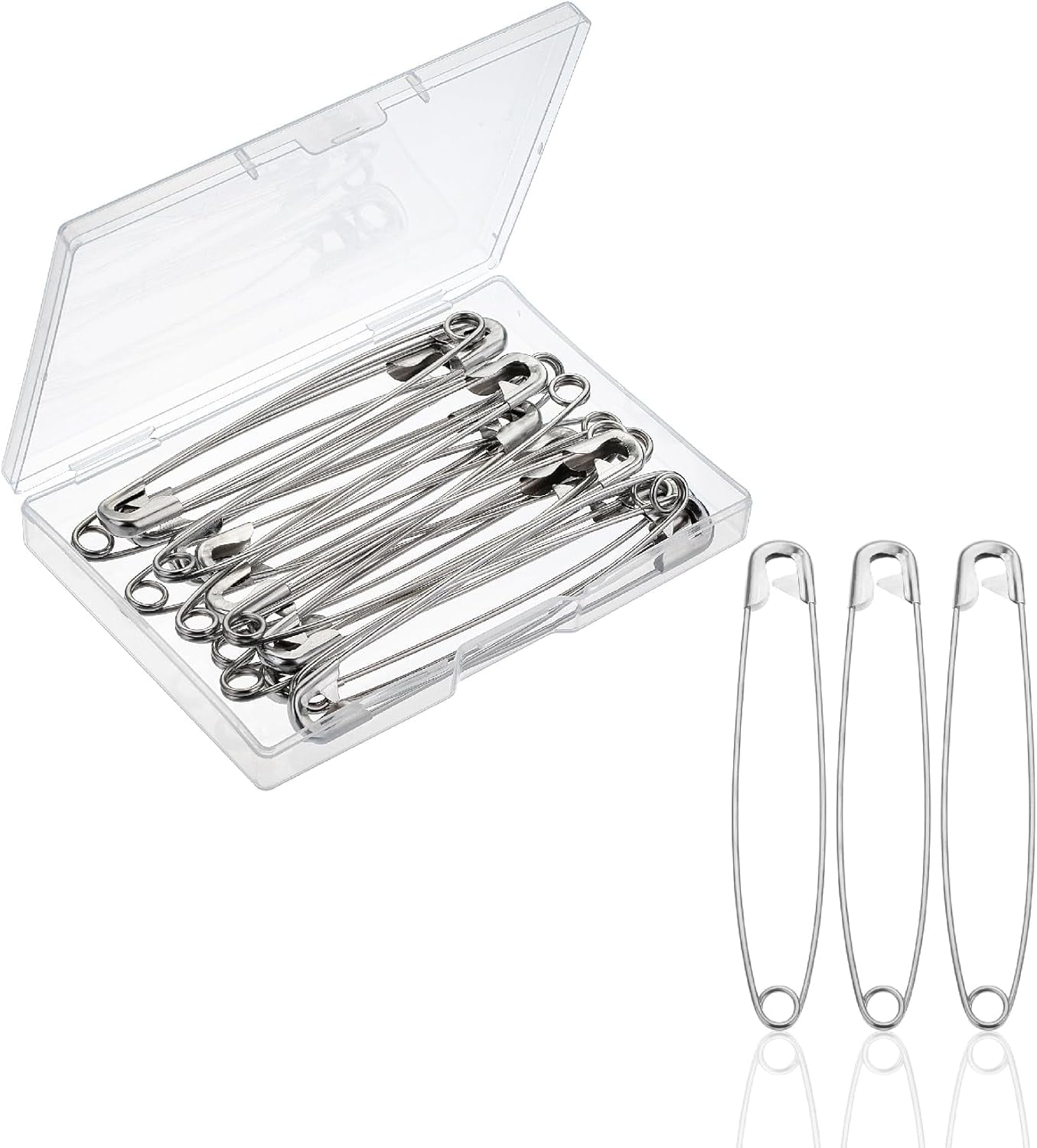 Mr. Pen- Safety Pins, 4 Inch, 20 Pack, Oversize Safety Pin, Large ...