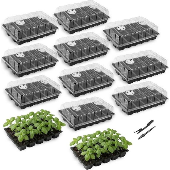 Mr. Pen- Seed Starter Tray Kits, 10 Set, Total 150 Cells, Durable Plant ...