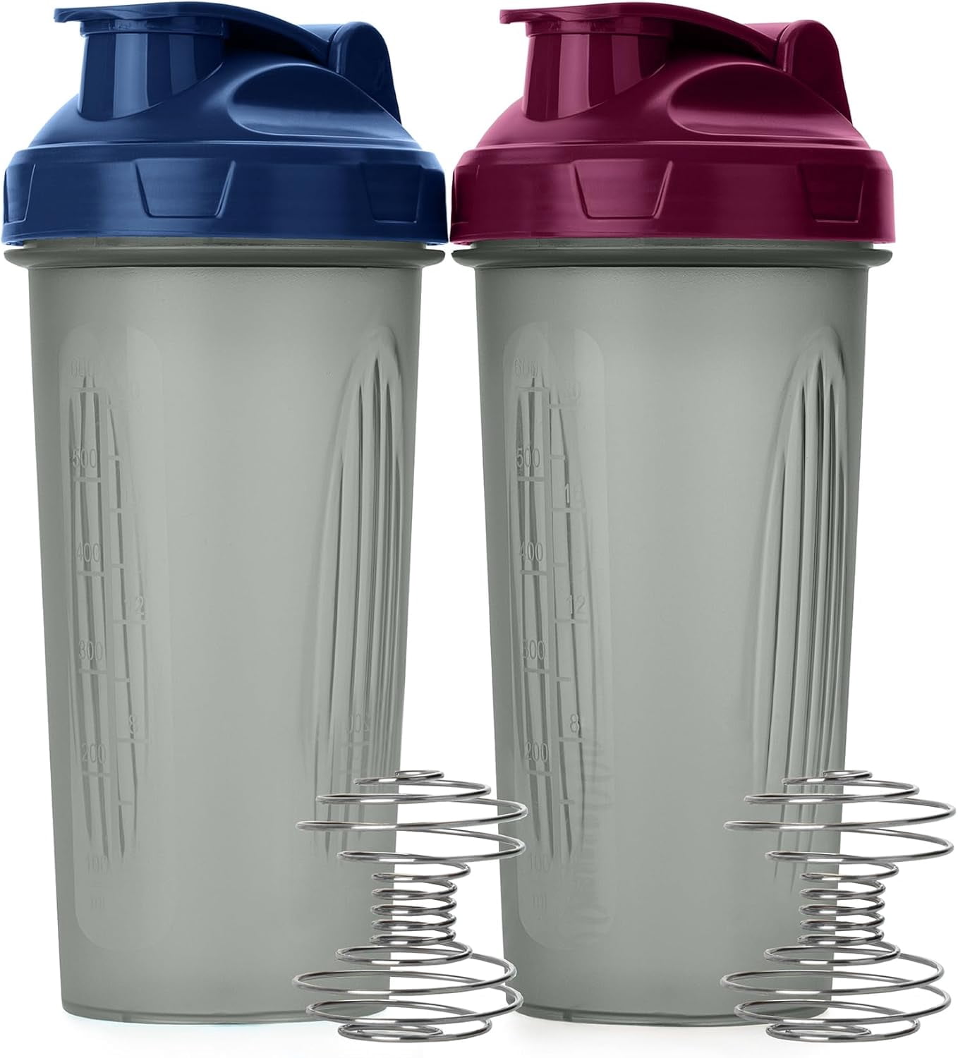 Mr. Pen Shaker Bottles, 28 oz, 2 Pack, Mixing Bottles with Wire Whisk ...