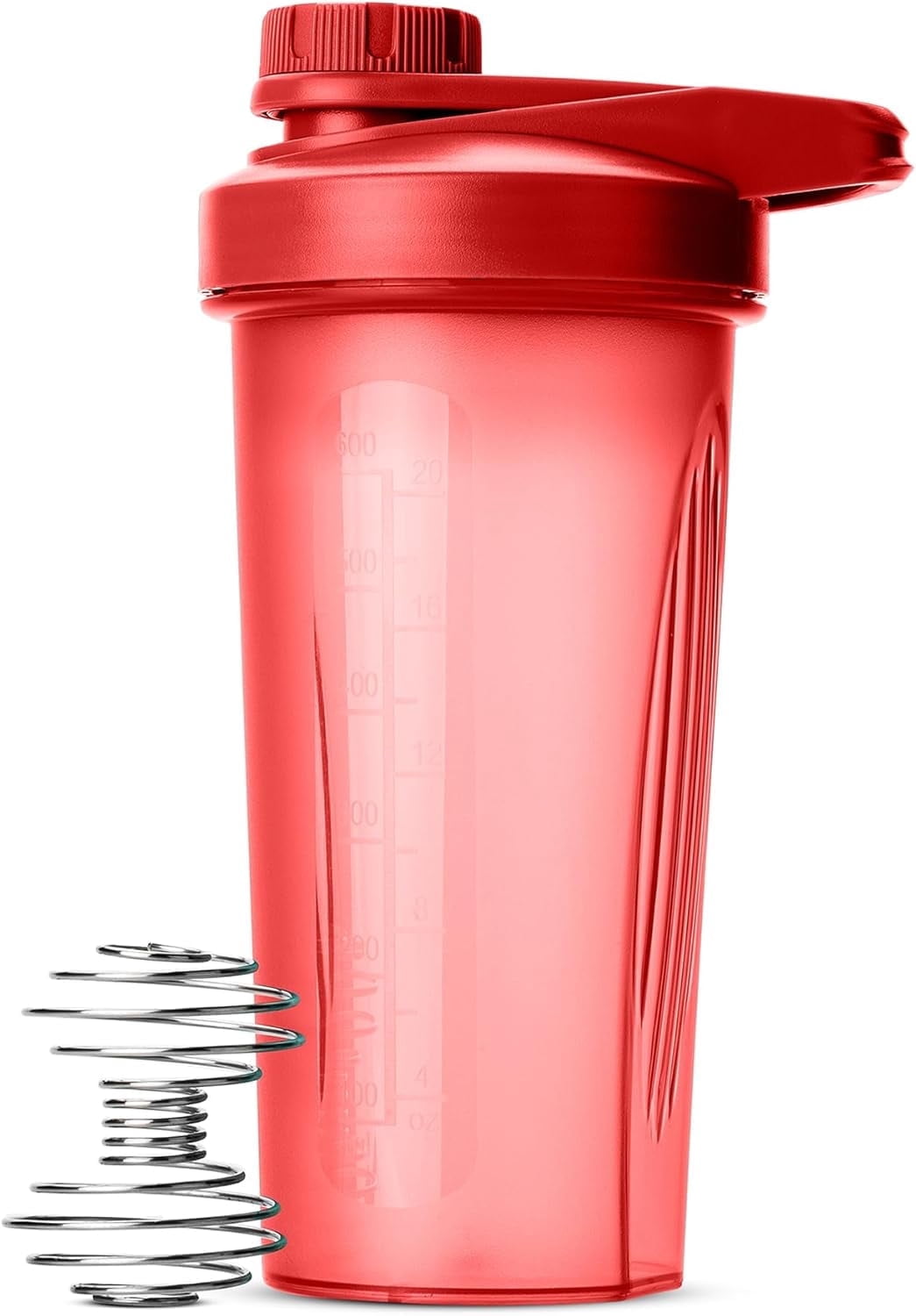 Mr. Pen, Shaker Bottle, 28 oz, Red, Leak-Proof, with Wire Whisk Ball ...