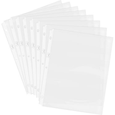 Meadowsweet Kitchens Clear Transparent Sheet Protectors for 3 Ring ...