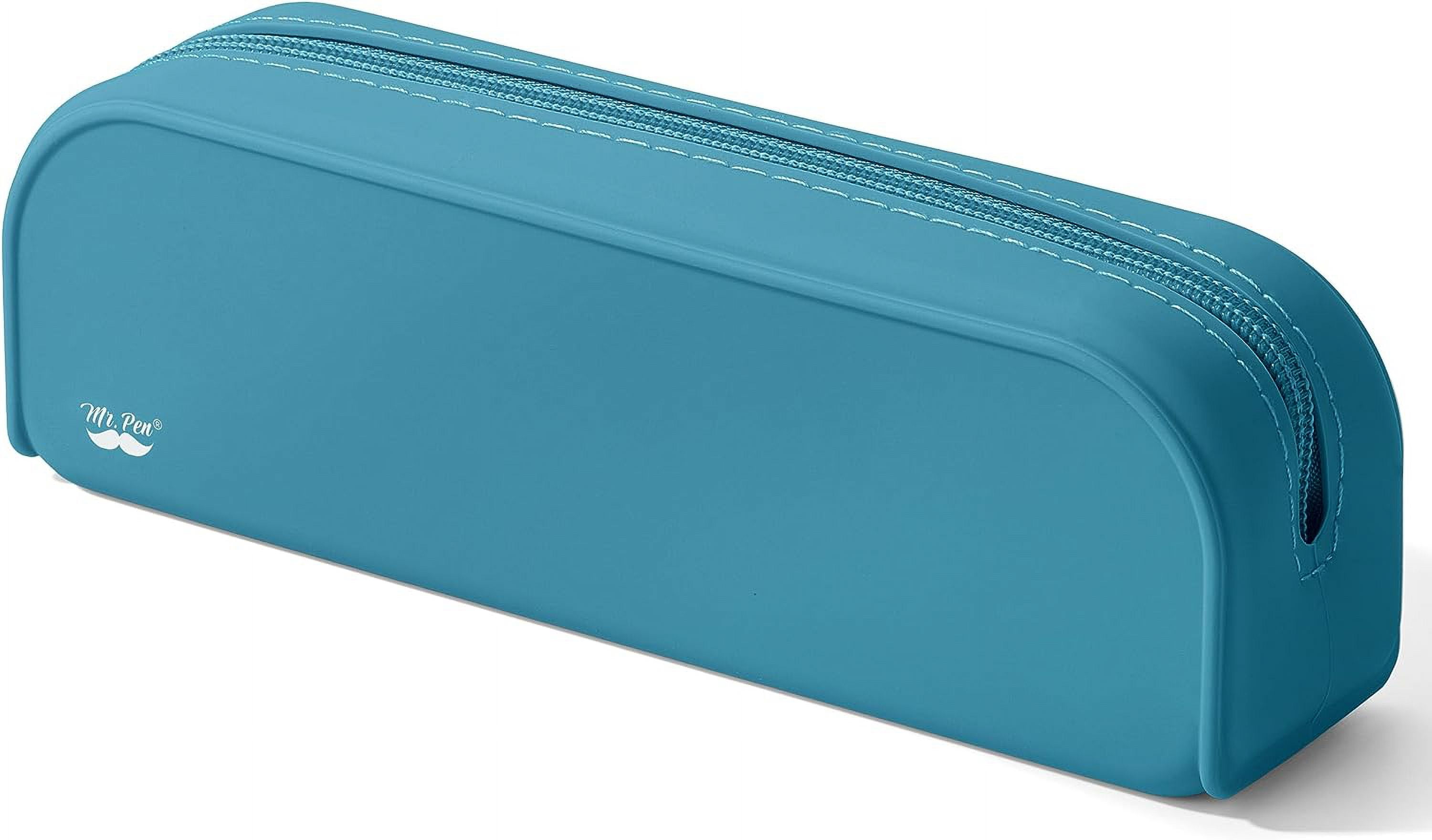 Mr. Pen- Silicone Pencil Case, Blue Pencil Pouch, Pencil Case Small ...
