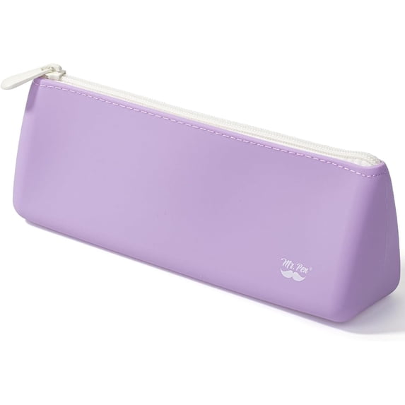 Mr. Pen- Silicone Pencil Case Pouch, Pastel Lavender, Aesthetic ...
