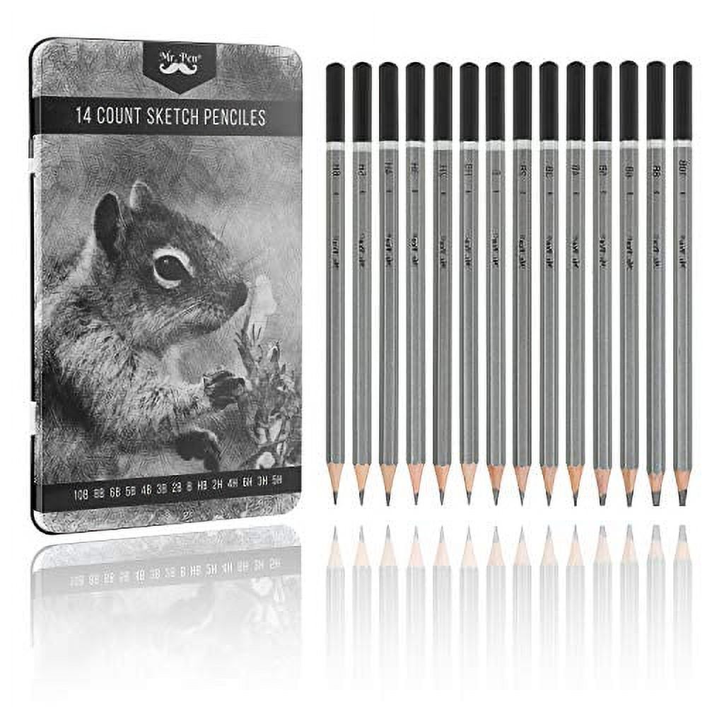 Mr. Pen- Sketch Pencils for Drawing, 14 Pack, for Art, Graphite Pencils ...