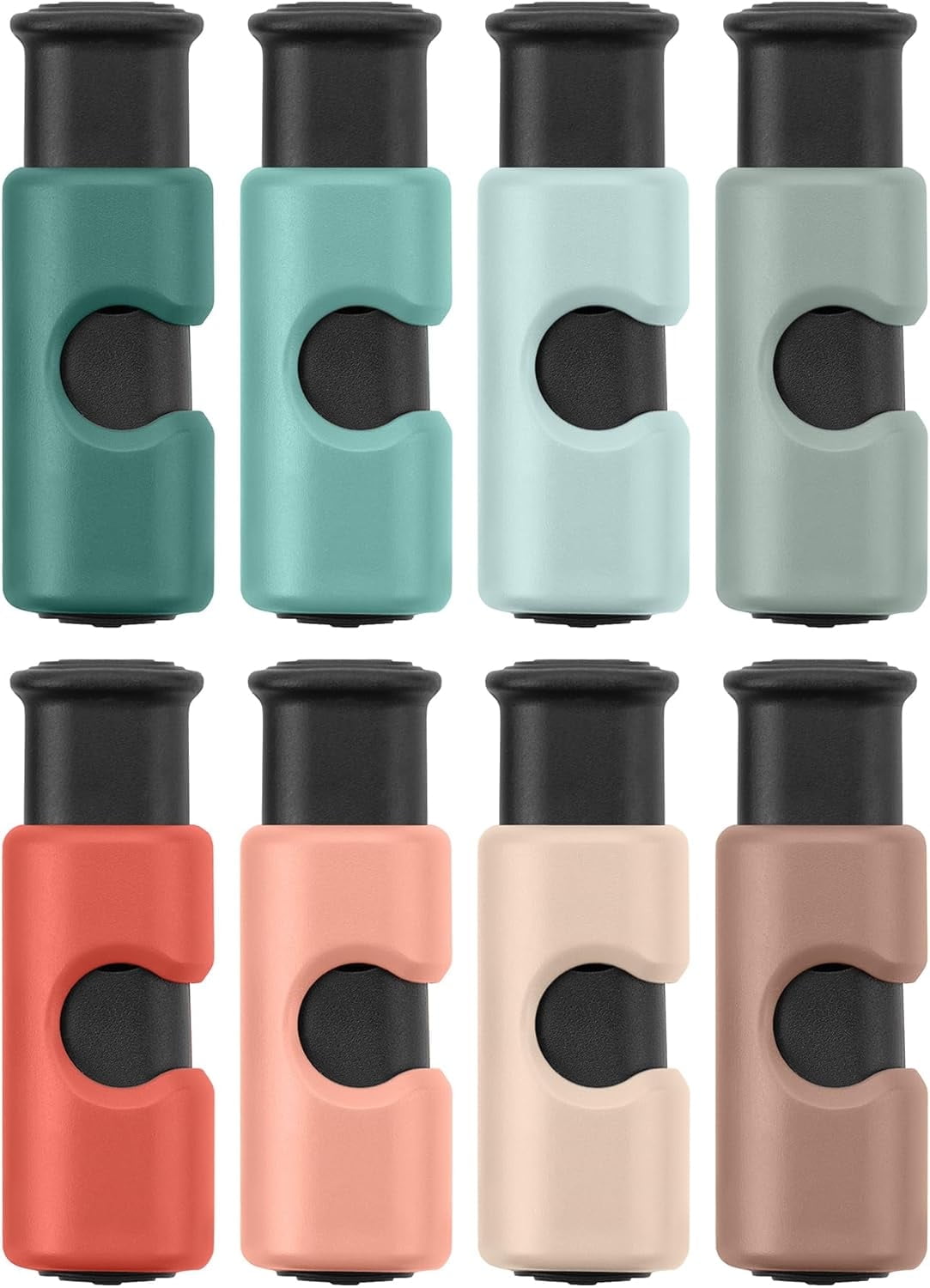 Mr. Pen- Squeeze and Lock Bread Bag Clips, 8 Pack, Harvest Field Colors ...