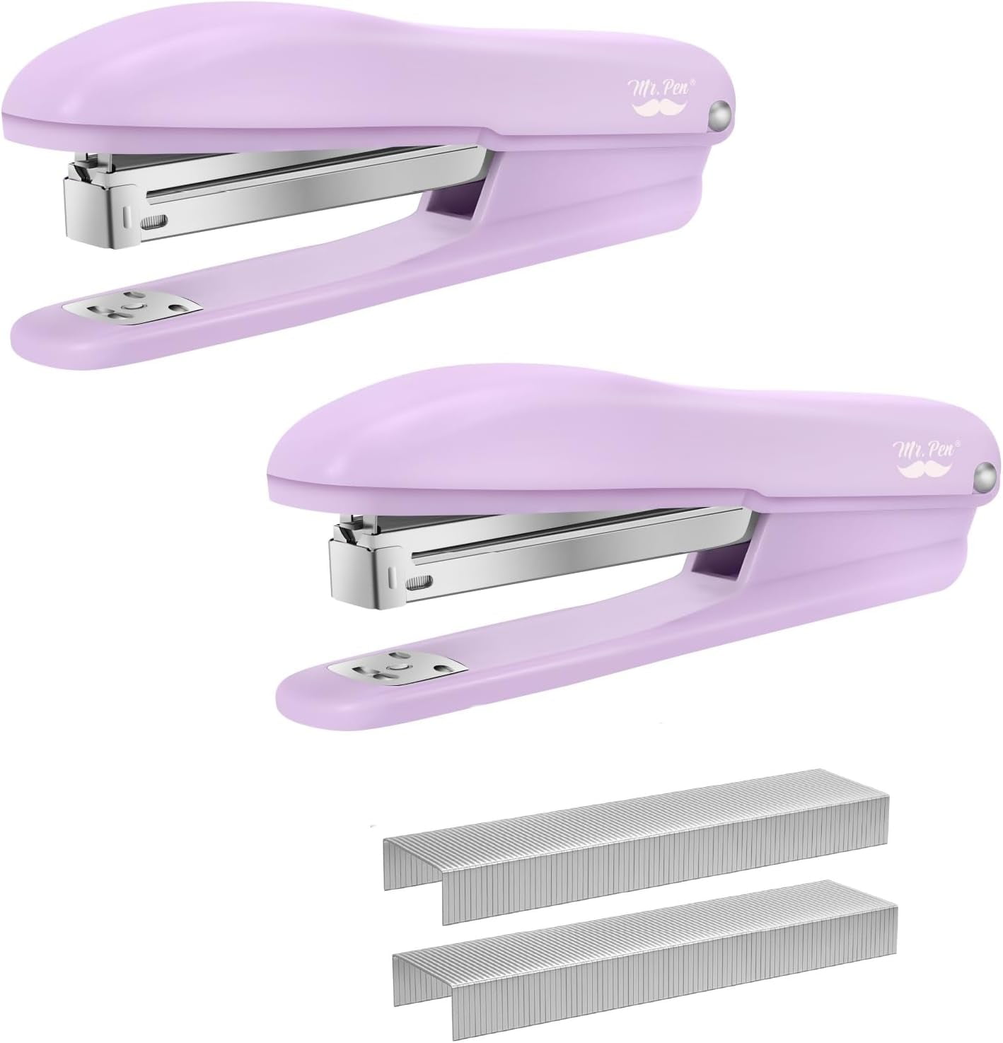 Mr. Pen- Staplers for Desk, 2 Pack with 200 Staples, 20 Sheet Capacity ...