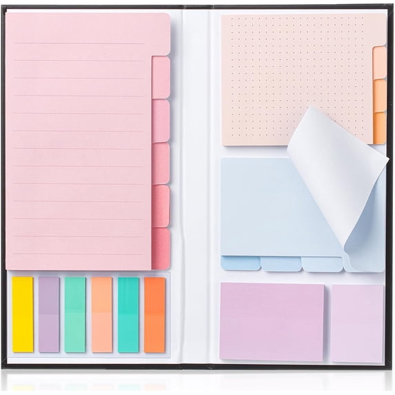 Mr. Pen- Sticky Notes Set, 410 Pack, Pastel Macaron Divider Sticky ...