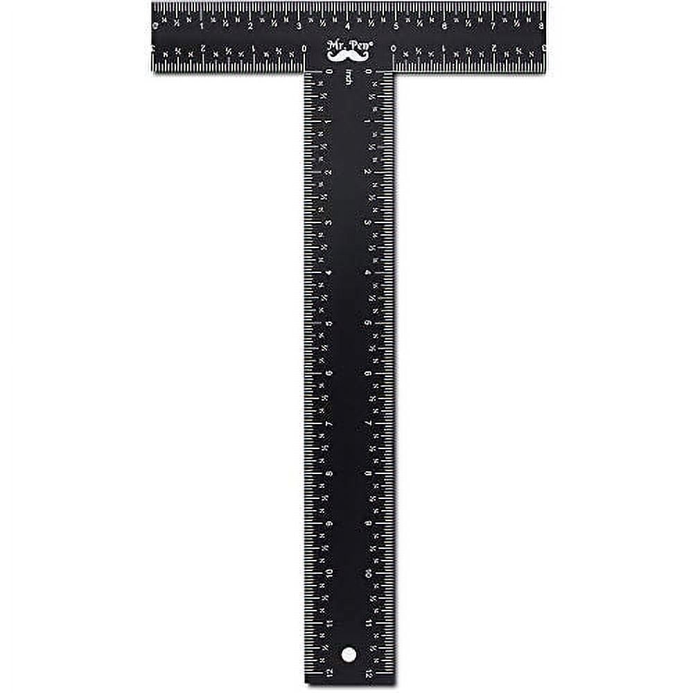 Mr. Pen - T Square, T Ruler, 12 inch Metal Ruler, T Square Ruler ...