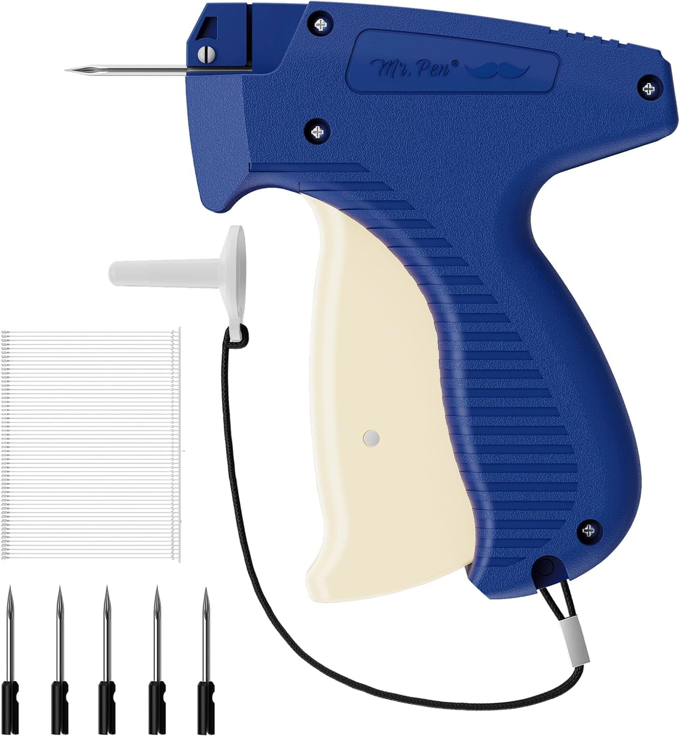 Mr. Pen- Tagging Gun, 5 Needles, 1008 pcs 2" Barbs Fasteners, Royal ...