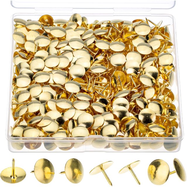 Mr. Pen- Thumb Tacks, 500 Pack, Gold, Flat Push Pins, Thumbtack, Flat ...