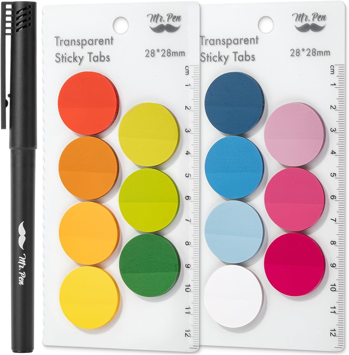 Mr. Pen- Transparent Sticky Notes, 560 Pcs, Assorted Colors - Walmart.com