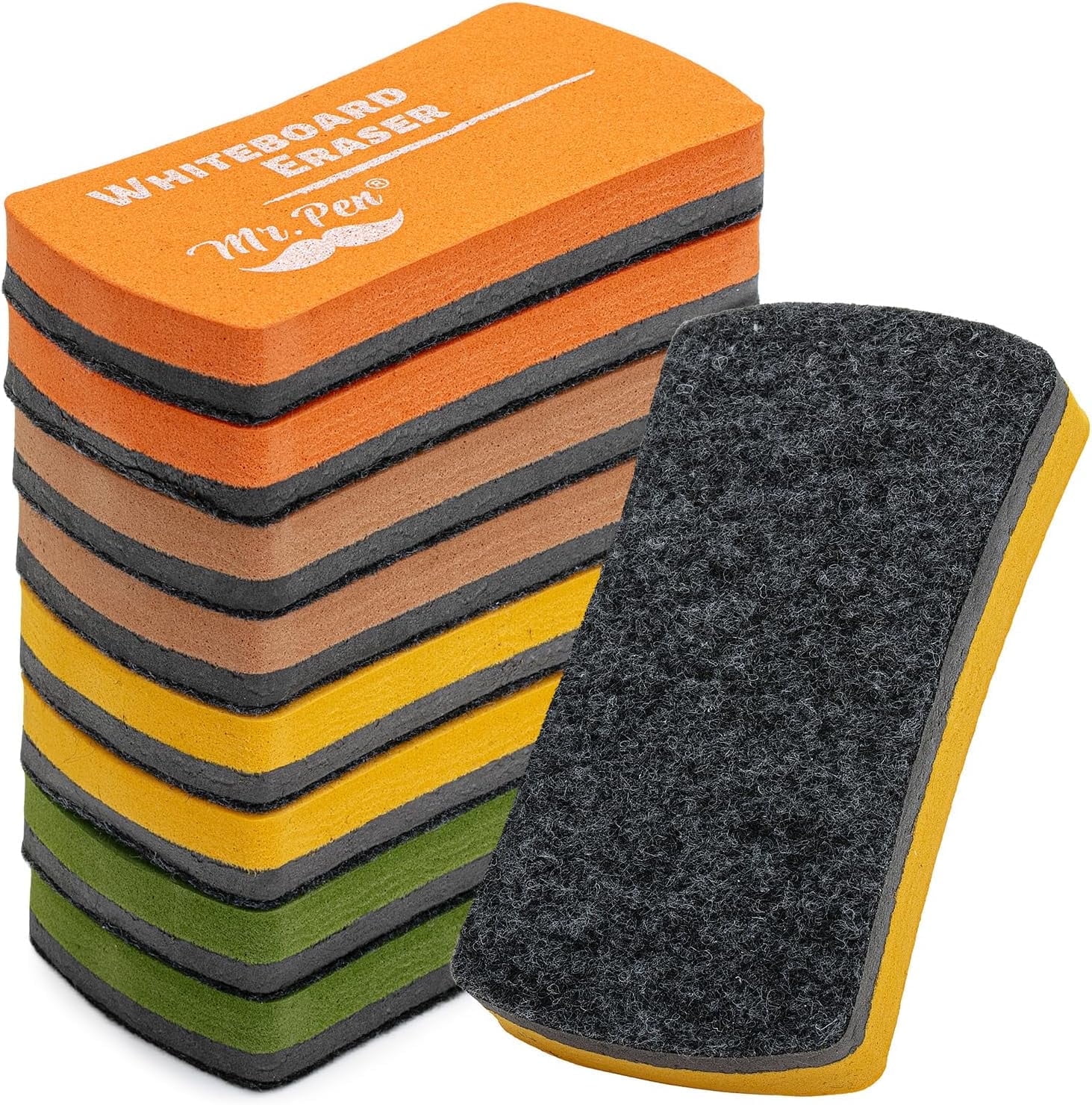 Mr. Pen- White Board Erasers, 8 Pack, Earthy Colors, Magnetic Dry Erase ...
