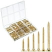 Mr. Pen Wood Screws Assortment Kit, 152 pcs, 6 Sizes, Bronze Screws ...
