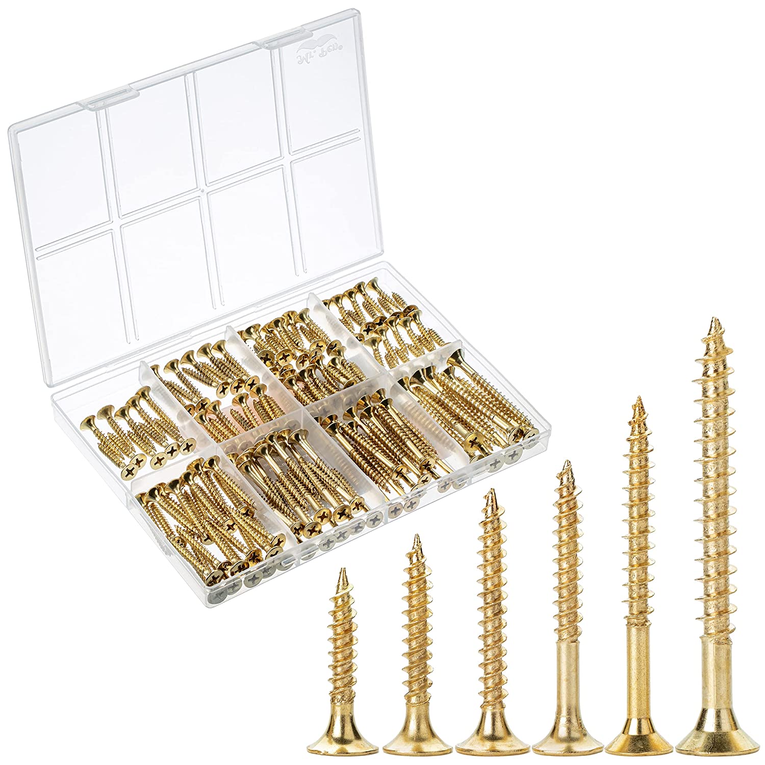 Mr. Pen- Wood Screws Assortment Kit, 152 pcs, Black Wood Screws ...