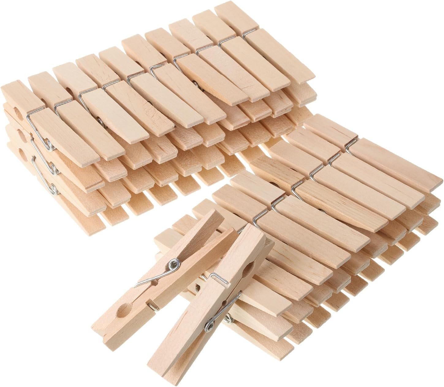 Mr. Pen- Wooden Clothes Pins, Large Natural Wood, 50 Pack, 2.9 Inch ...