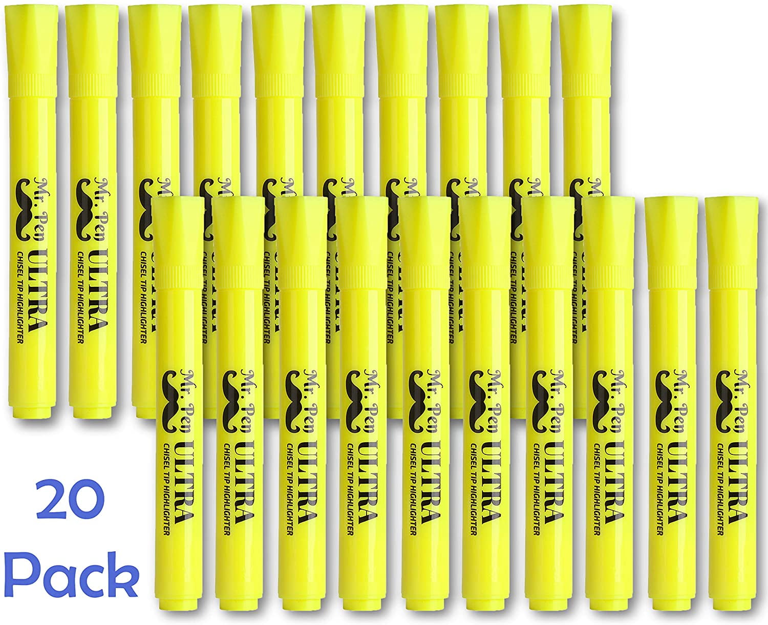 Mr. Pen- Yellow Highlighters, Tank Style Highlighter, Pack of 20 ...