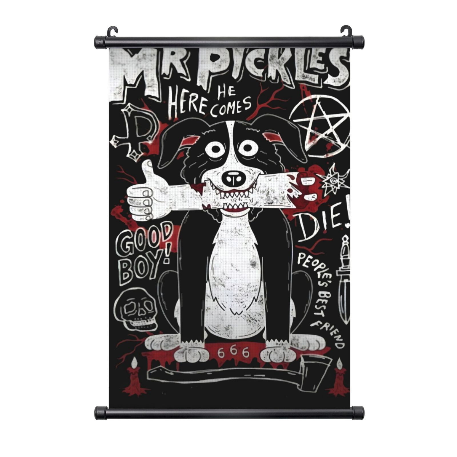 Mr Pic_Kles Posters Wall Hanging Black Plastic Shaft Poster Home Decor ...