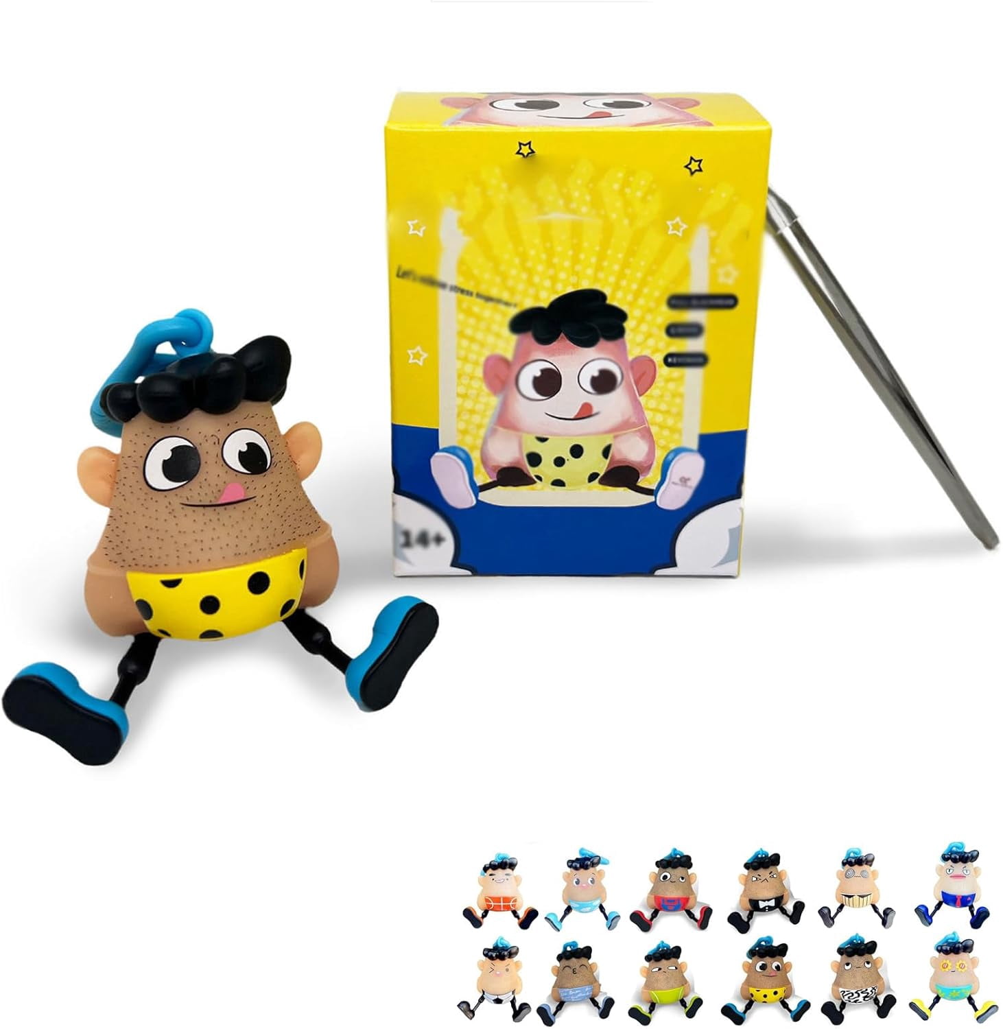 Mr Plucky Toy, Mr Plucky, Hair Plucking Fidget Toy with Tweezers, Skin ...