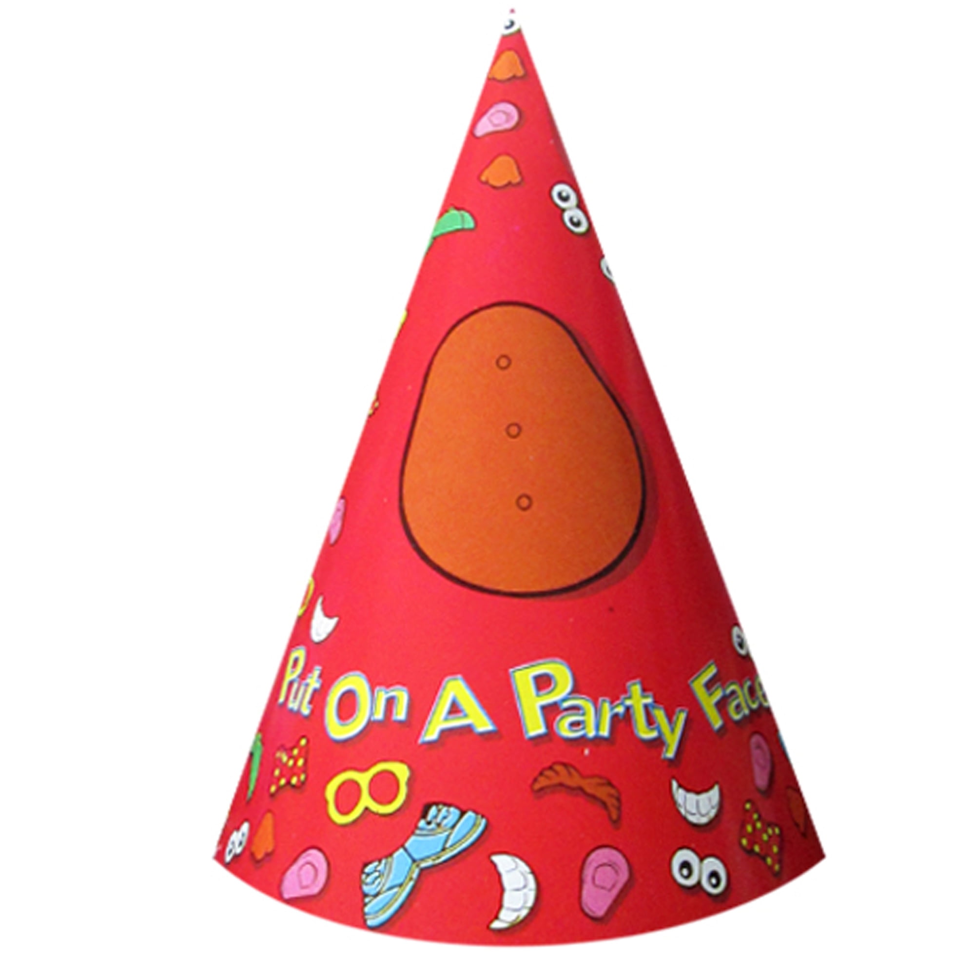 Mr. Potato Head Vintage 1998 Cone Hats w/ Stickers (8ct) - Walmart.com