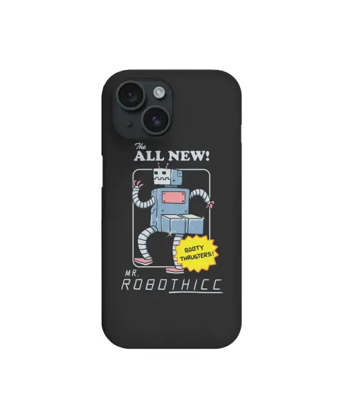 Mr. Robothicc Funny Robot Thicc Meme Phone Case for iPhone 16 15 14 13 ...