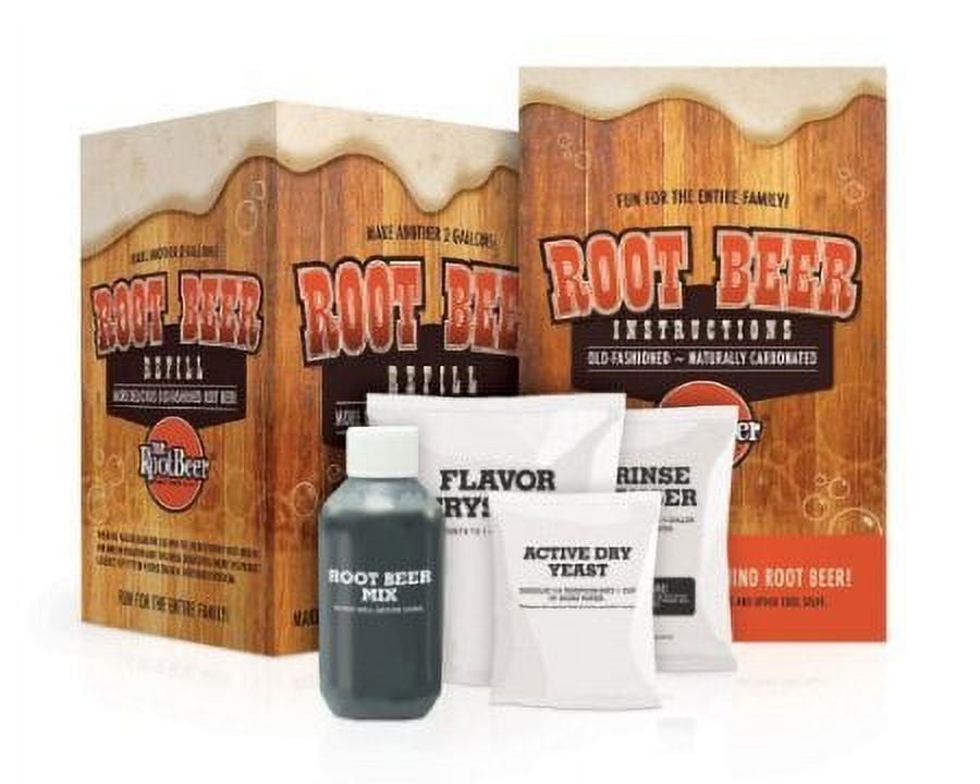 Mr. Root Beer 20041 Home Root-Beer-Making Kit +FREE Refill Kit Value ...