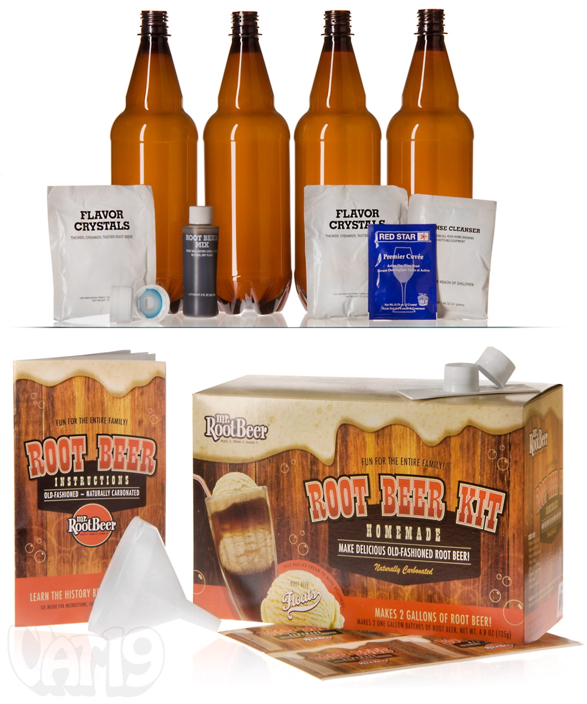 Mr. Root Beer Home Brewing Kit - (Full Kit) - Walmart.com