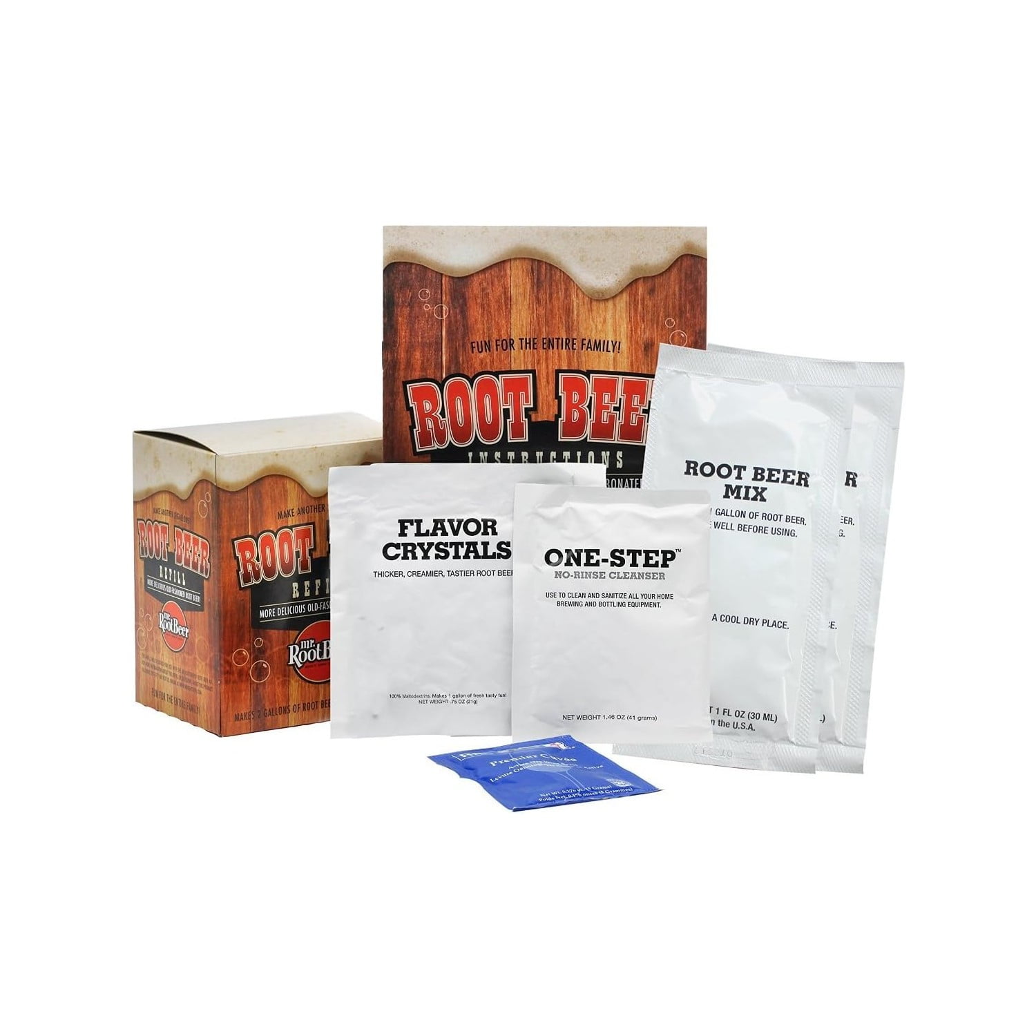Mr. Root Beer Refill Pack, Easily Brew More Premium, Gourmet Root Beer ...