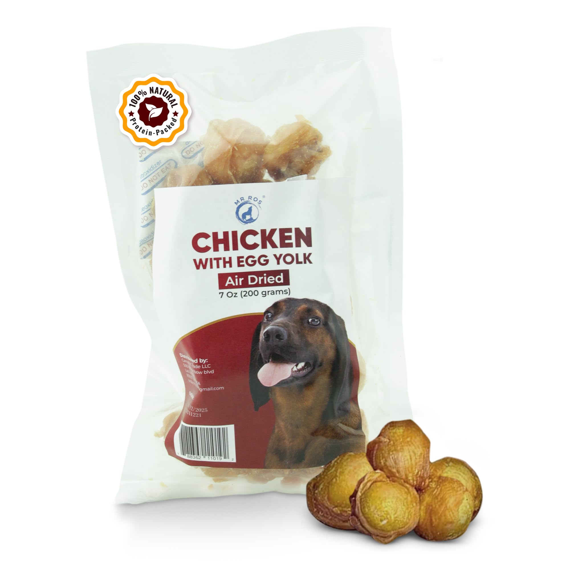 Mr Ros AirITSC Dried Chicken Wrapped with Egg Yolk Chews - Premium Dog ...