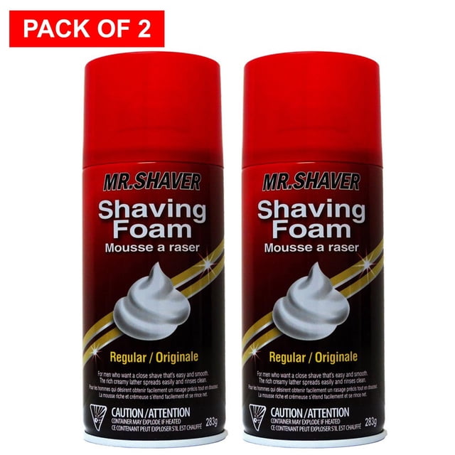 Mr. Shaver Shaving Foam 280ml Regular (Pack of 2) - Walmart Business ...