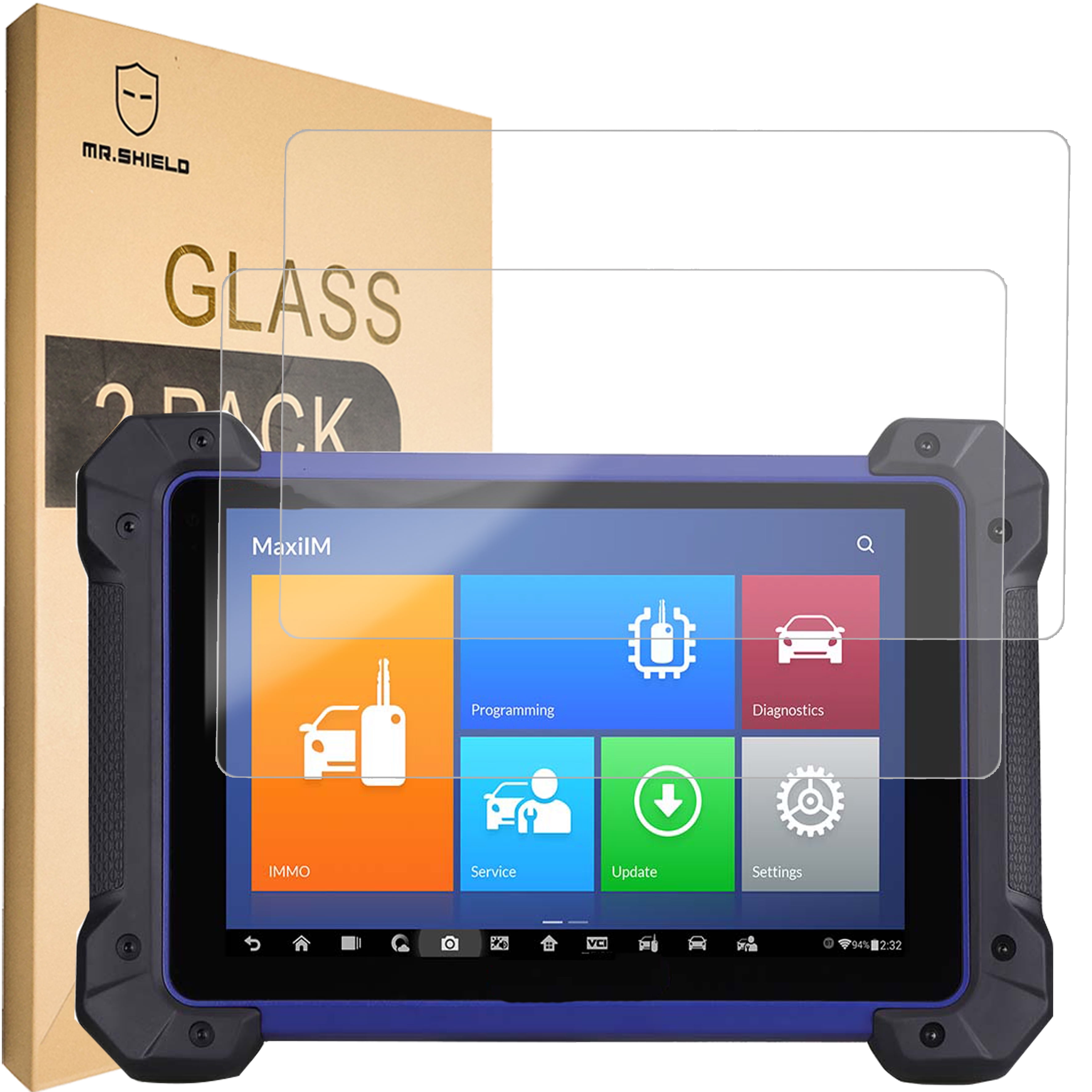 Mr.Shield [2-PACK] Screen Protector For Autel MaxiIM IM608 Pro/IM608/IM608 Pro II/IM608S II ...