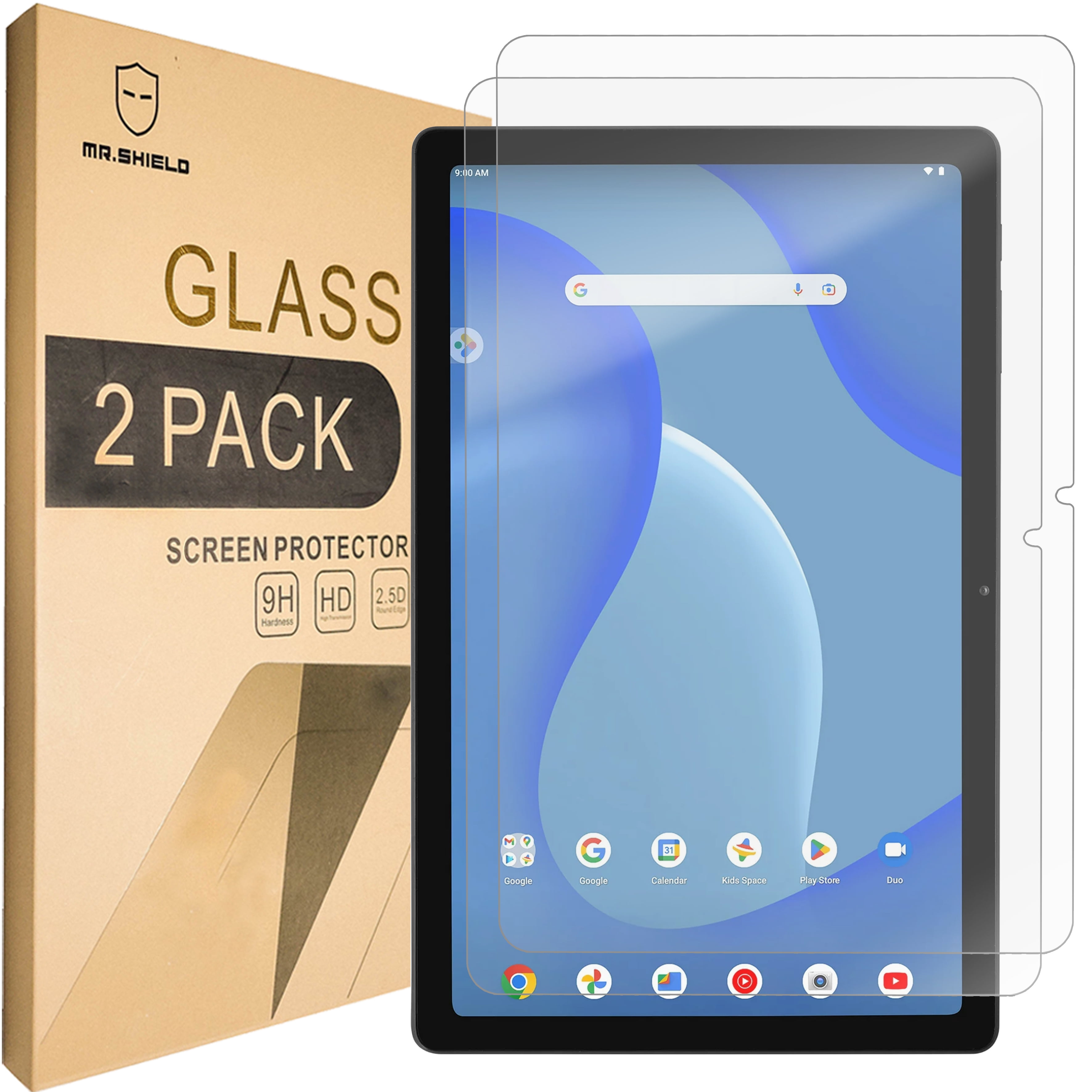 Mr.Shield [2-PACK] Screen Protector For Onn Tablet Pro 10.4 Inch [Tempered Glass] [Japan Glass ...