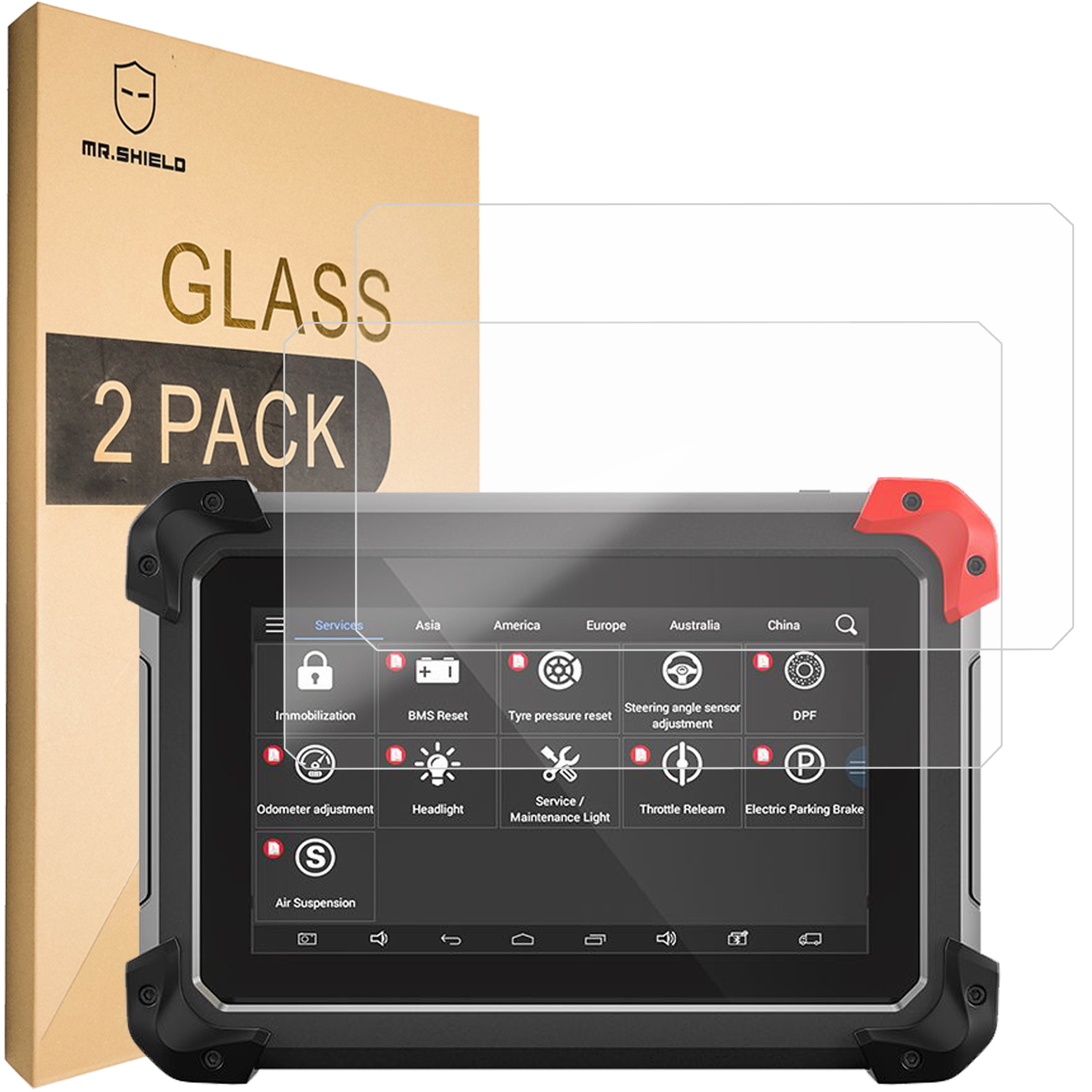 Mr.Shield [2-PACK] Screen Protector For XTOOL EZ400 Pro (2023) [Tempered Glass] [Japan Glass ...