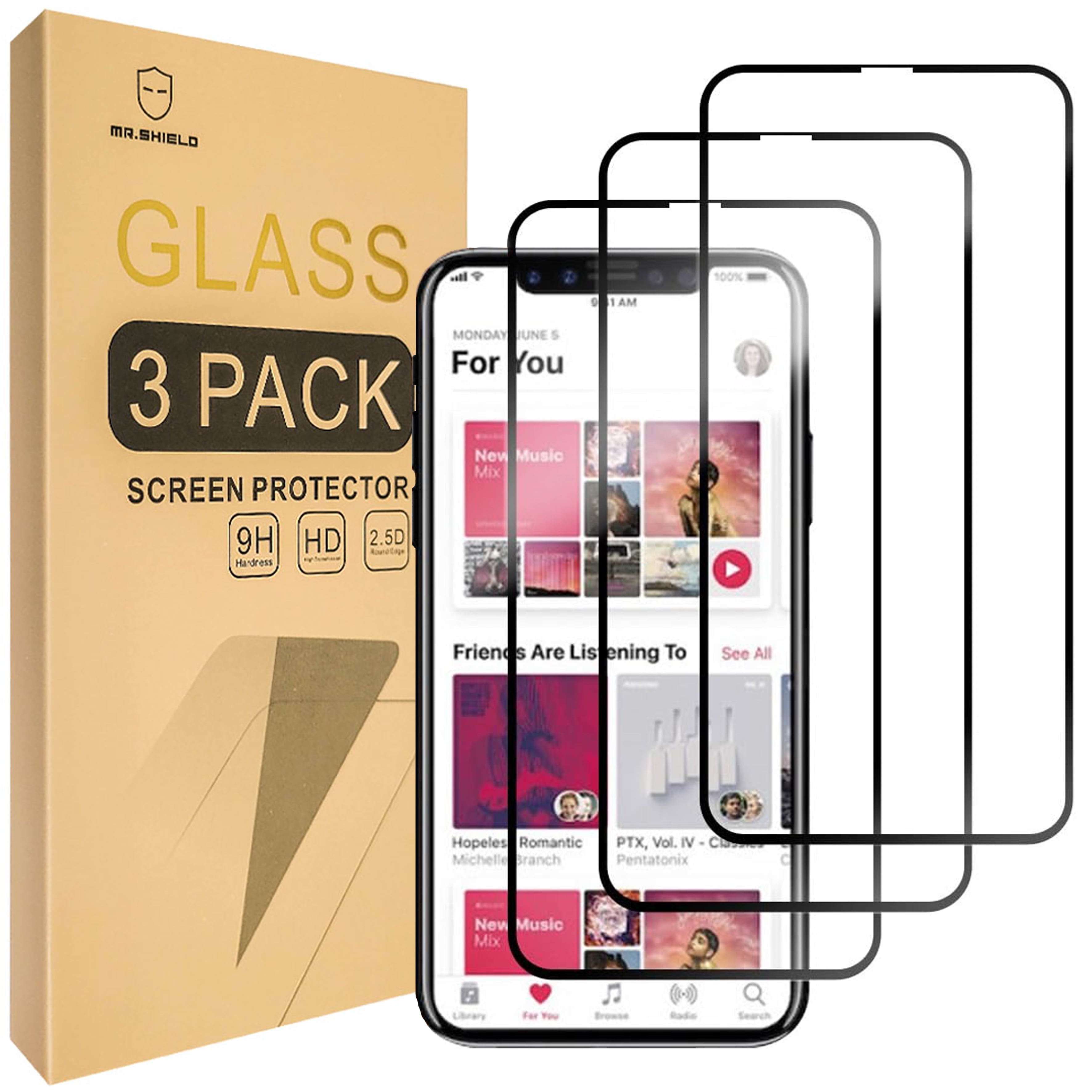 Mr.Shield [3-PACK] Screen Protector For iPhone X/iPhone Xs/iPhone 10 ...