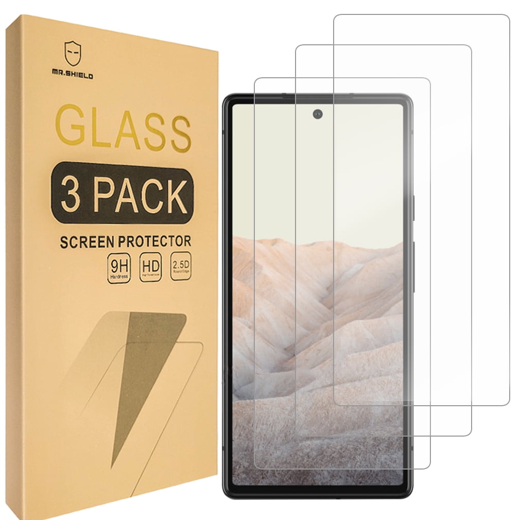 Mr Shield 3-Pack Screen Protector for Google Pixel 6, Tempered Japan ...