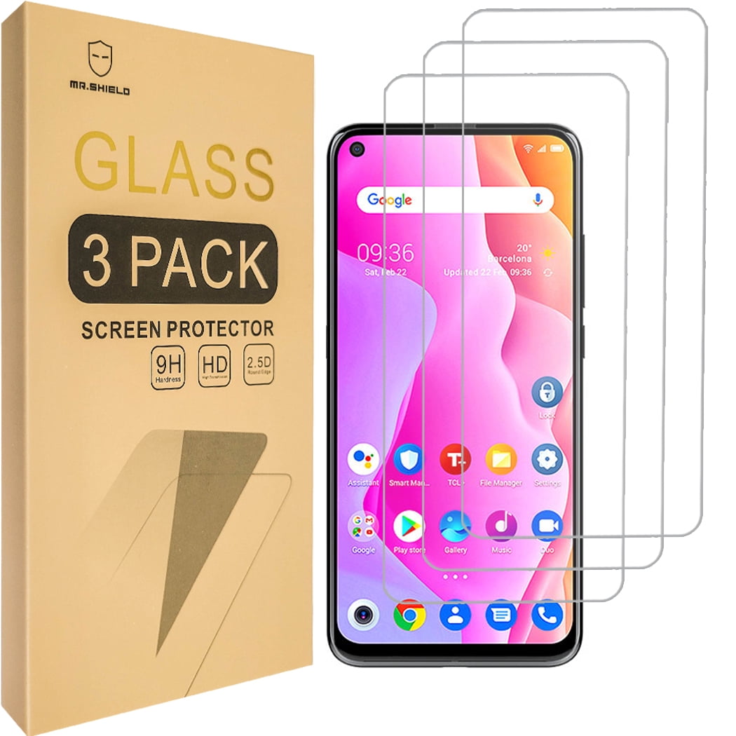 Mr.Shield [3-Pack] Designed For TCL 10L [Tempered Glass] [Japan Glass with 9H Hardness] Screen ...
