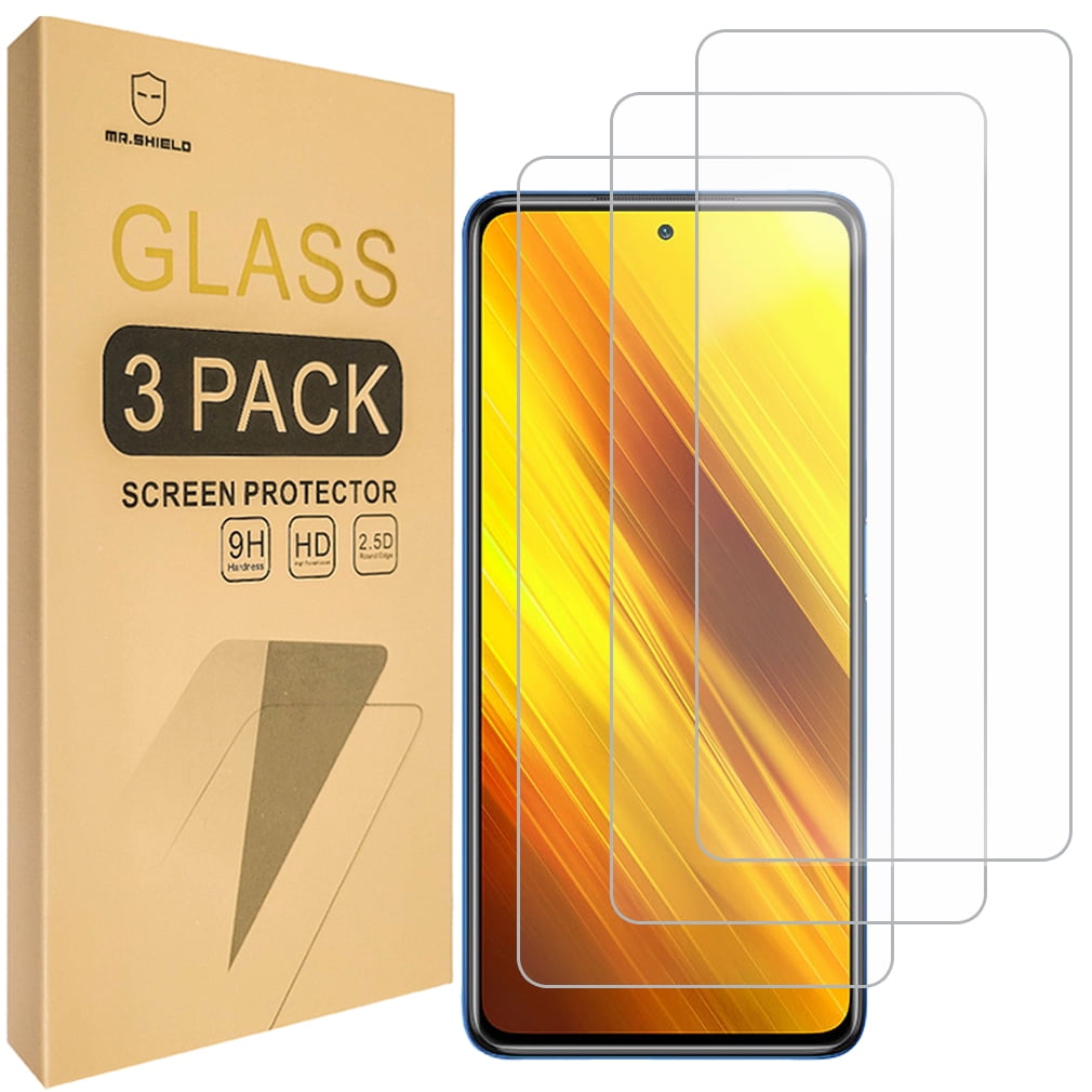 Mr.Shield [3-Pack] Designed For Xiaomi Poco X3 / Poco X3 Pro/Redmi Poco X3 NFC [Tempered Glass ...