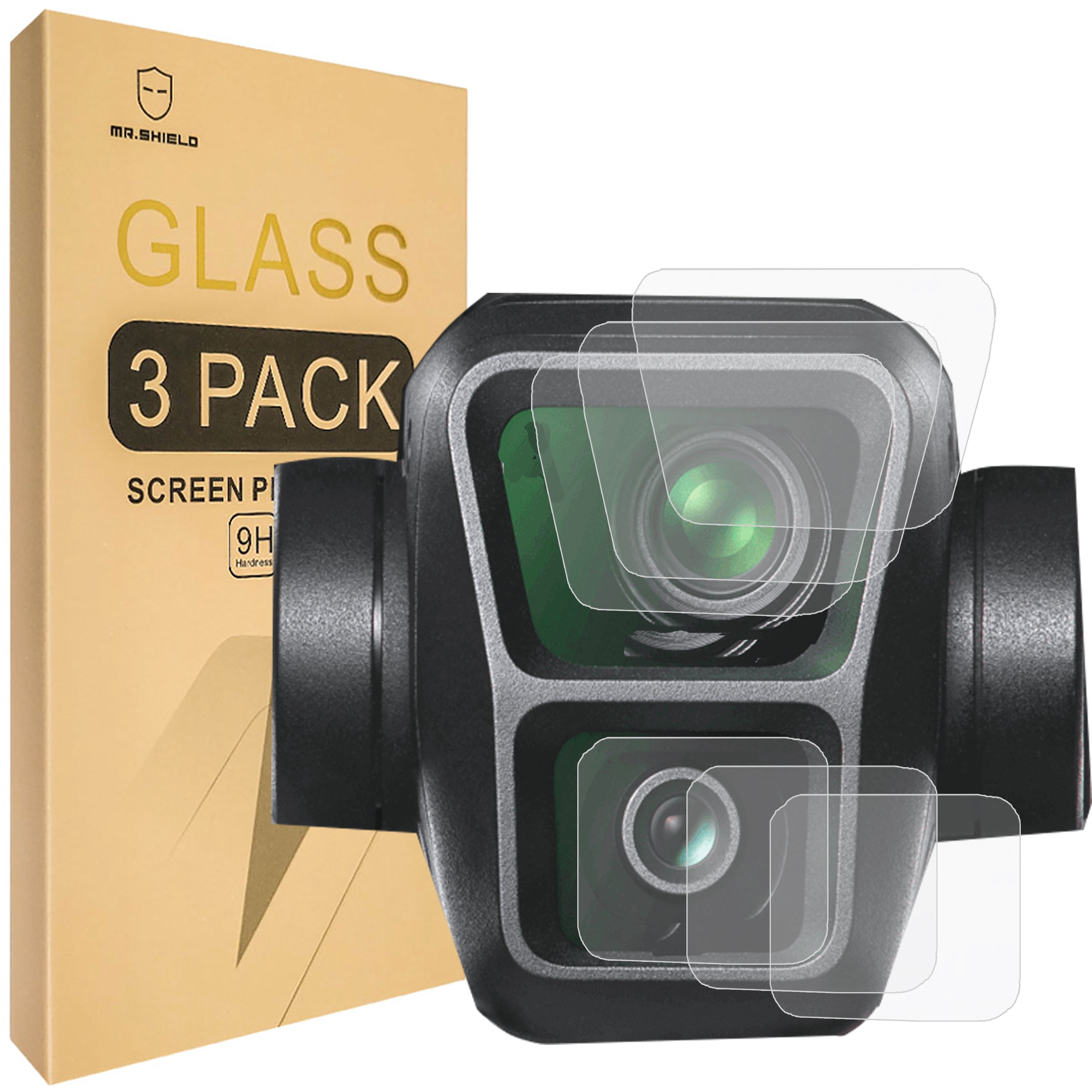 Mr.Shield [3-Pack] Lens Screen Protector For DJI Air 3 [Tempered Glass ...