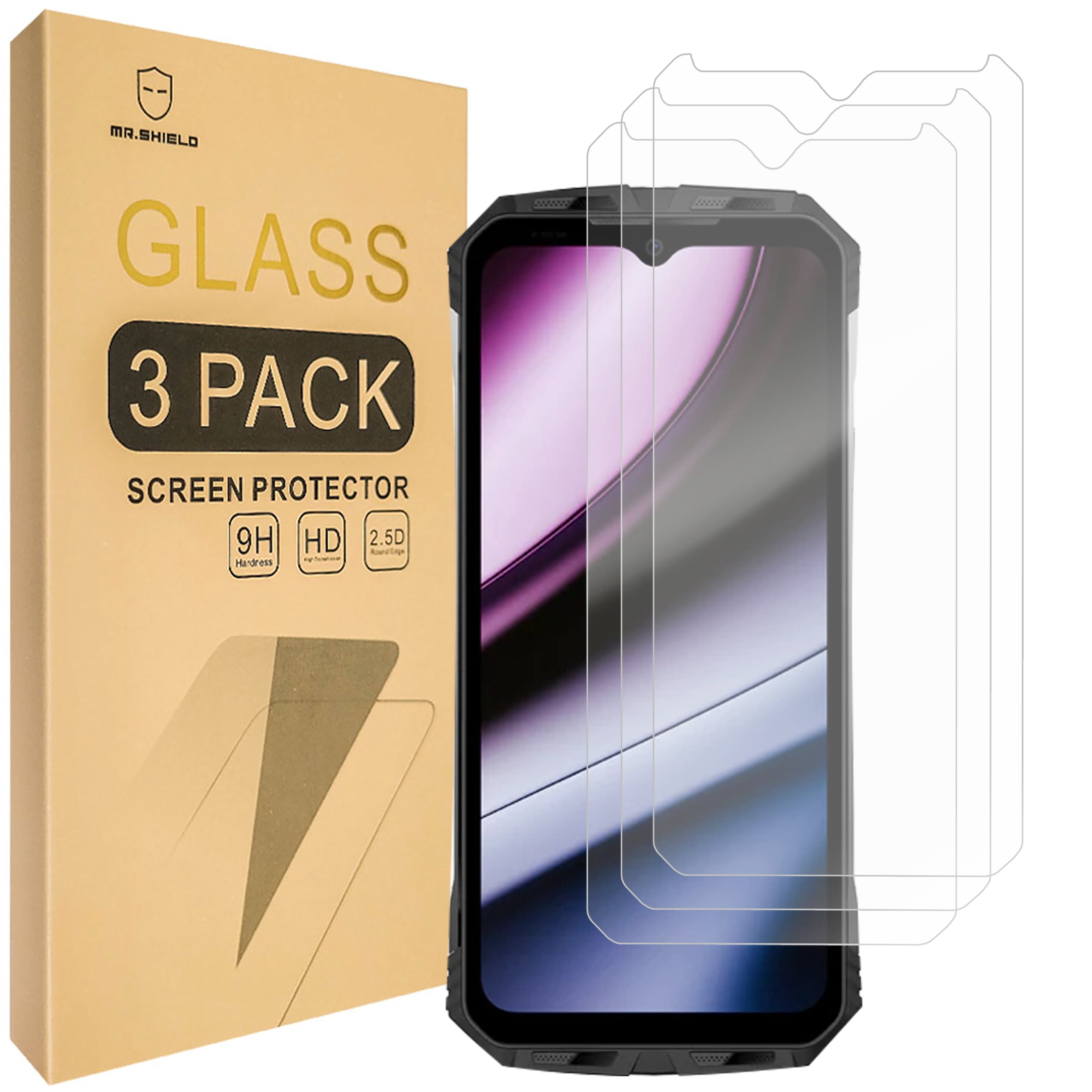 Mr.Shield [3-Pack] Screen Protector For Doogee S110 [Tempered Glass ...