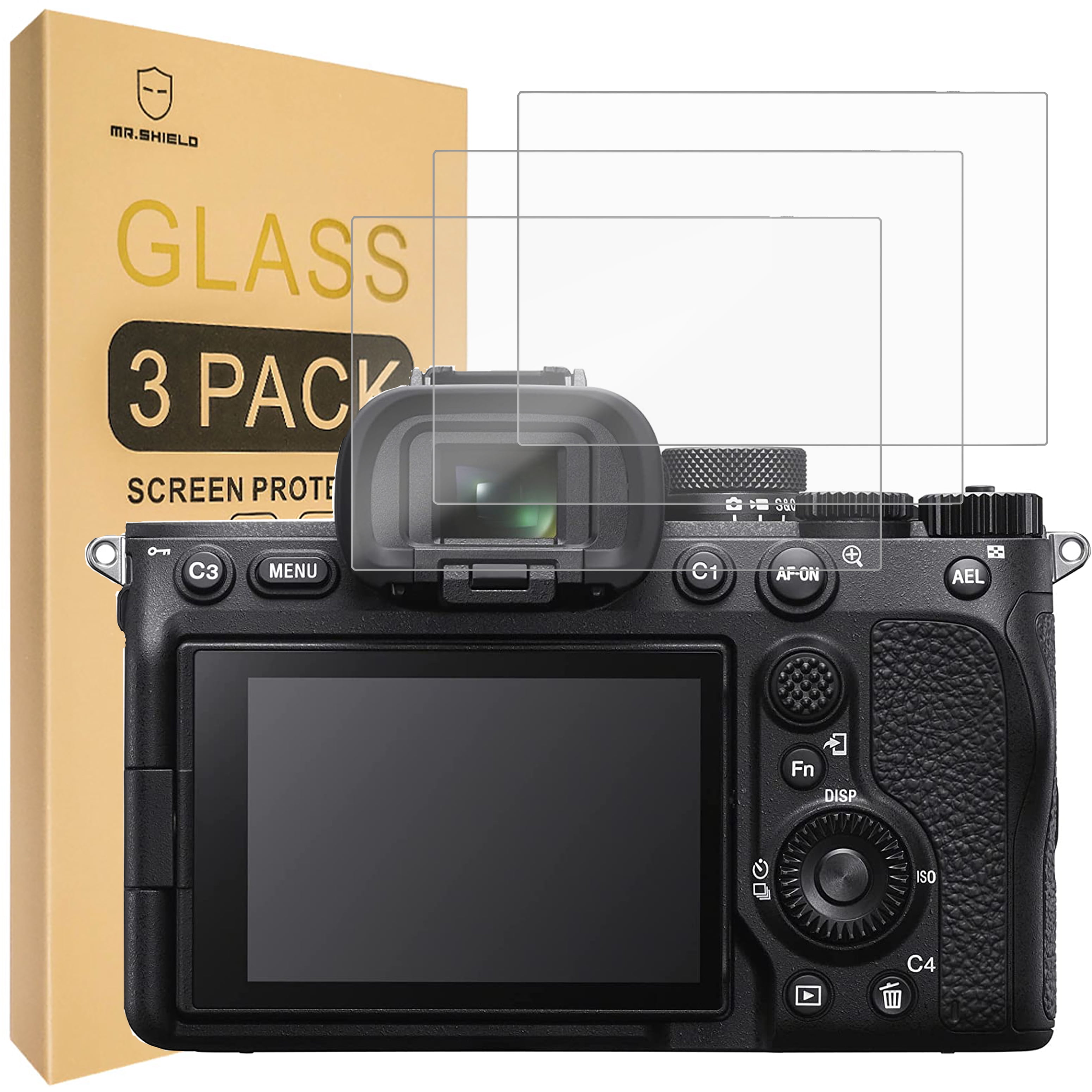 Mr.Shield [3-Pack] Screen Protector For Sony A7 IV Alpha 7 IV A7IV A7M4 Camera [Tempered Glass ...