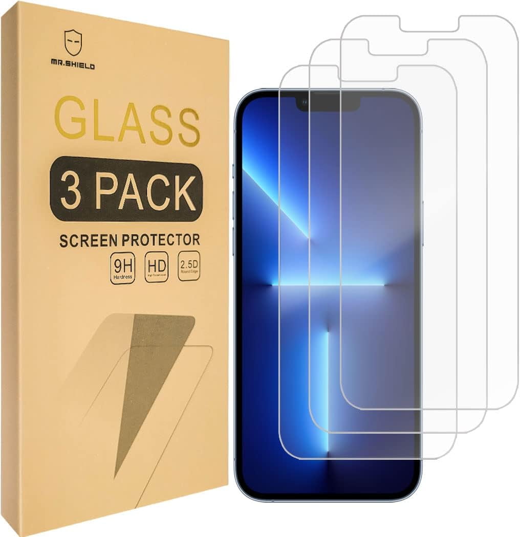 Mr.Shield Screen Protector Compatible For iPhone 14 Plus & iPhone 13 ...