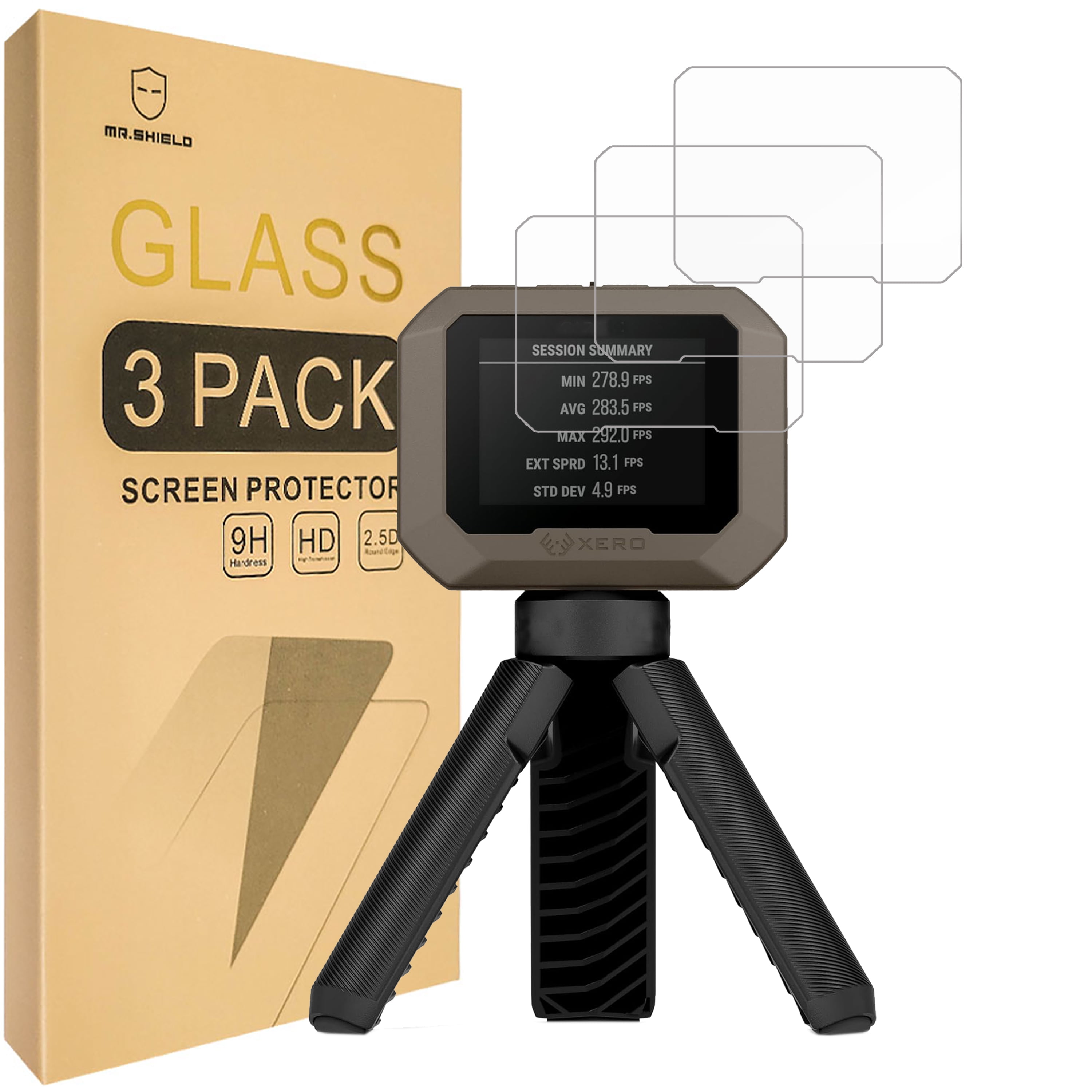 Mr.Shield Screen Protector compatible with Garmin Xero C1 Pro [Tempered ...