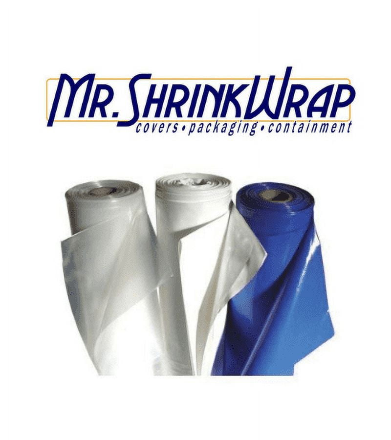 Mr. Shrinkwrap Brand - 20' x 100' 6 Mil Shrink Wrap - White Free Ground ...