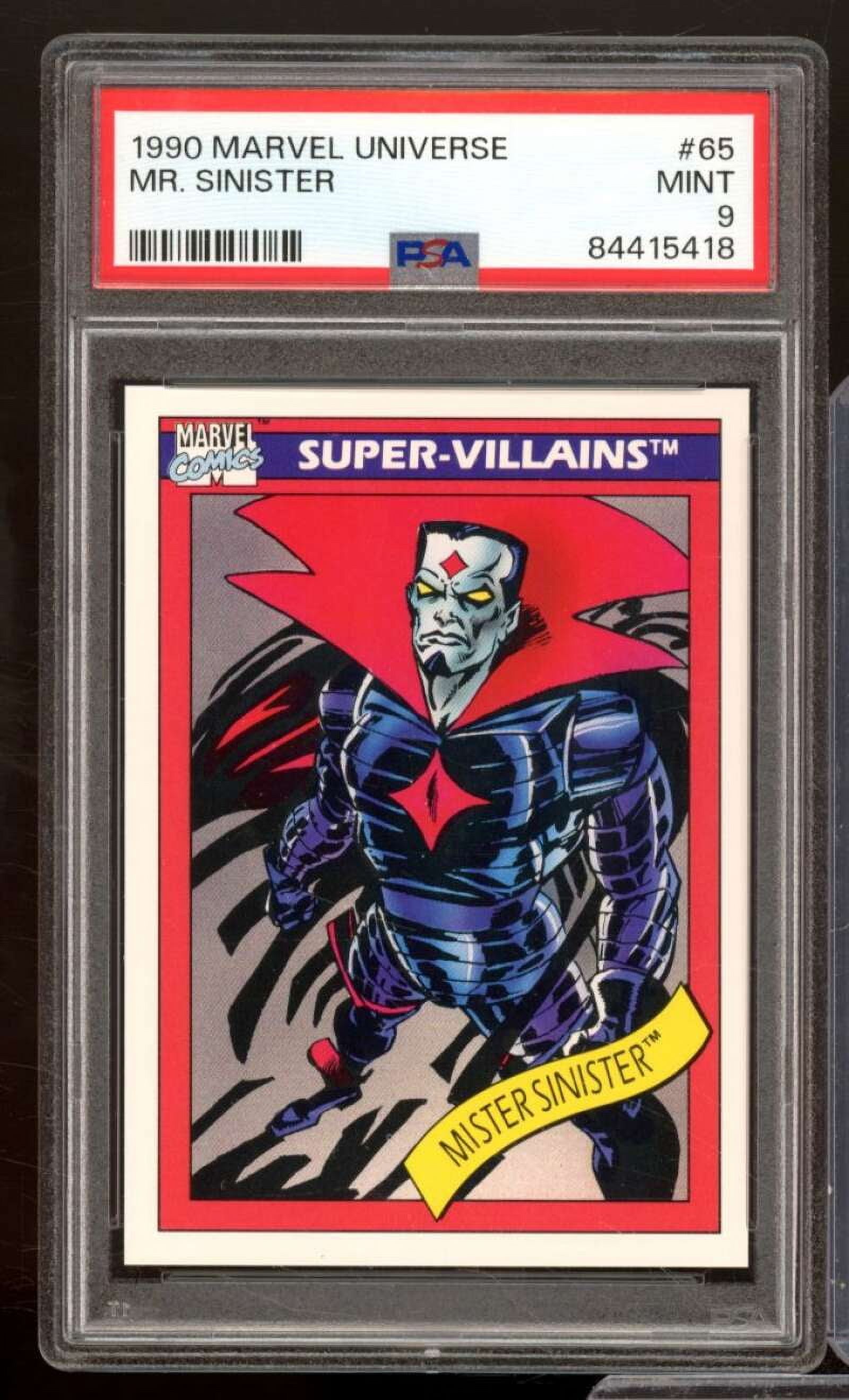 Mr. Sinister Card 1990 Marvel Universe #65 PSA 9 - Walmart.com