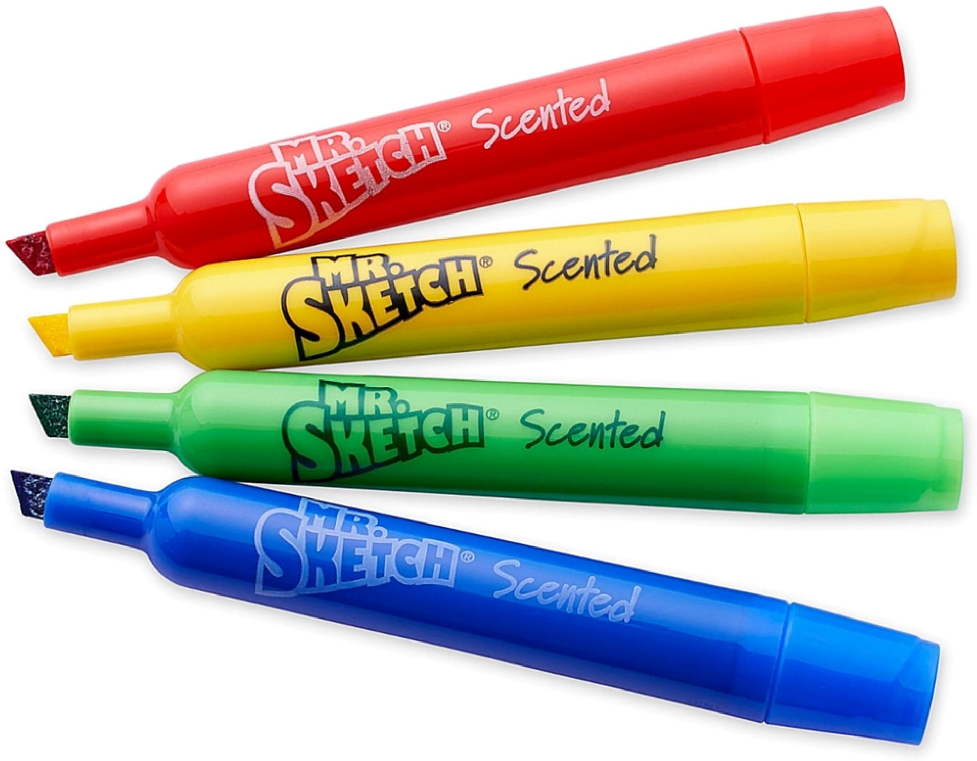 Mr. Sketch® Scented Chisel Tip Marker Set, 4-Color - Walmart.com