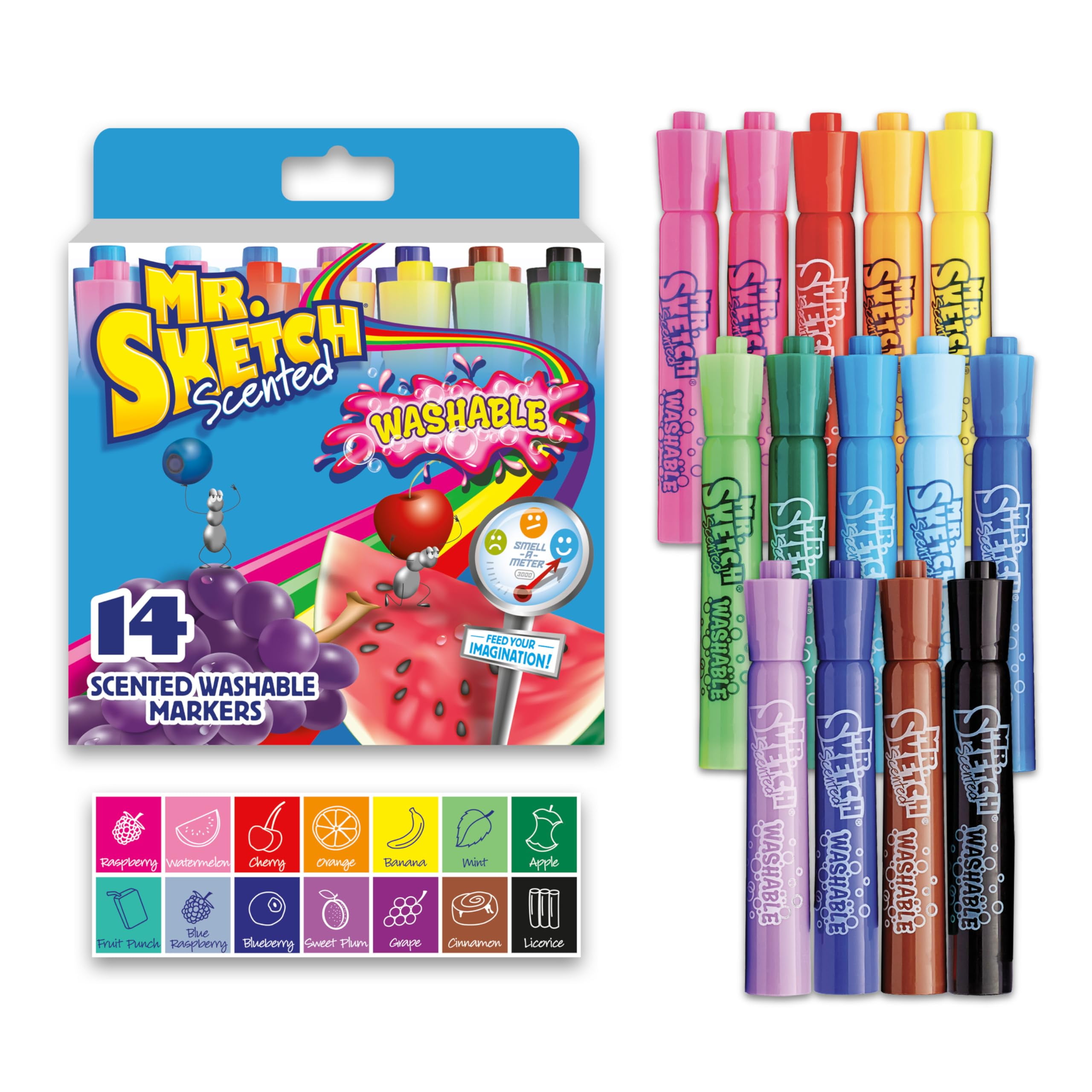 Mr. Sketch® Scented Markers, Chisel Point, Assorted, Pack Of 14 ...