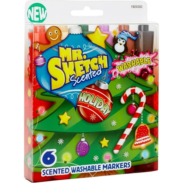 Mr.Sketch Scented Washable Marker Set, 6pk - Walmart.com