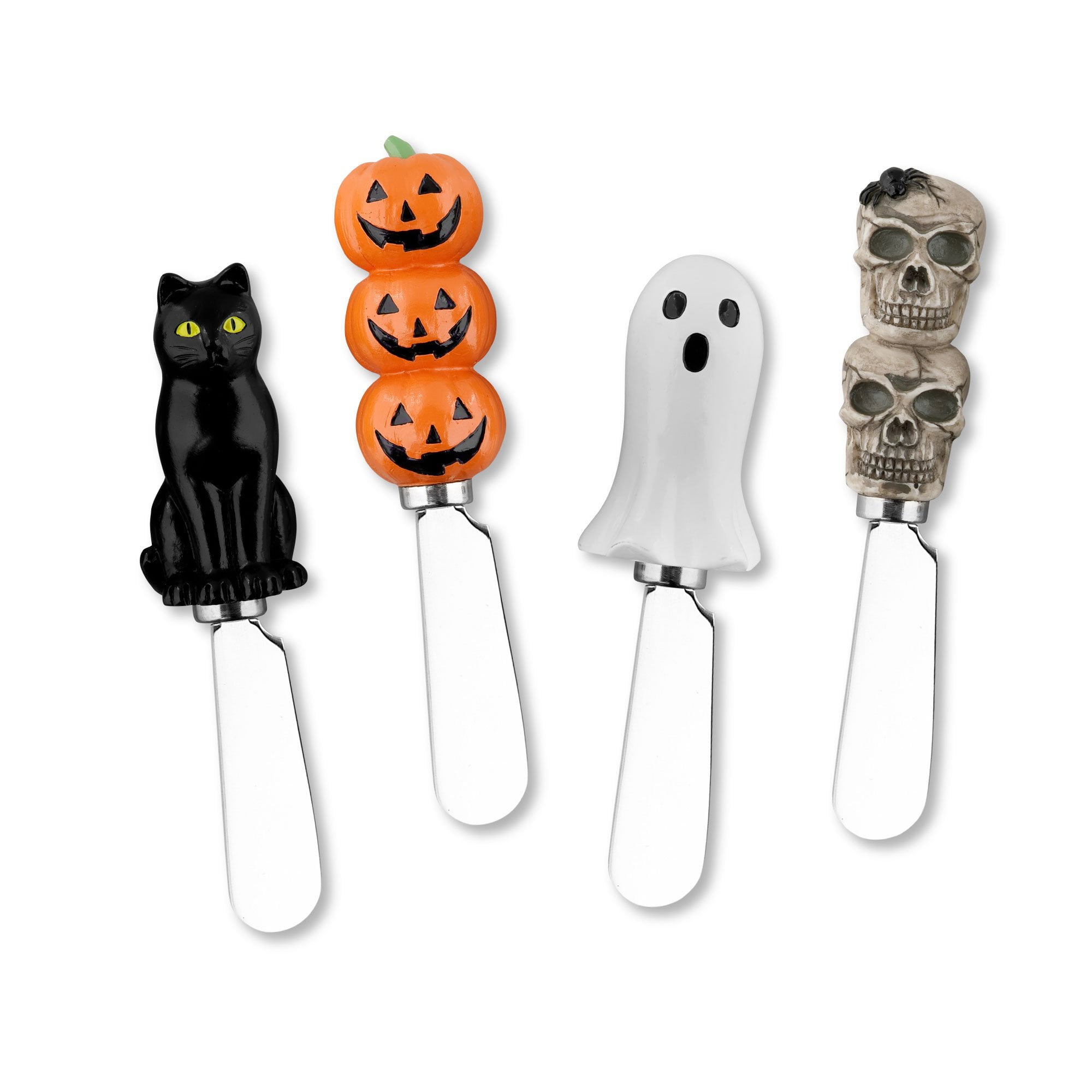 Supreme Housewares Halloween Hand Painted Resin Handle Cheese Spreaders ...