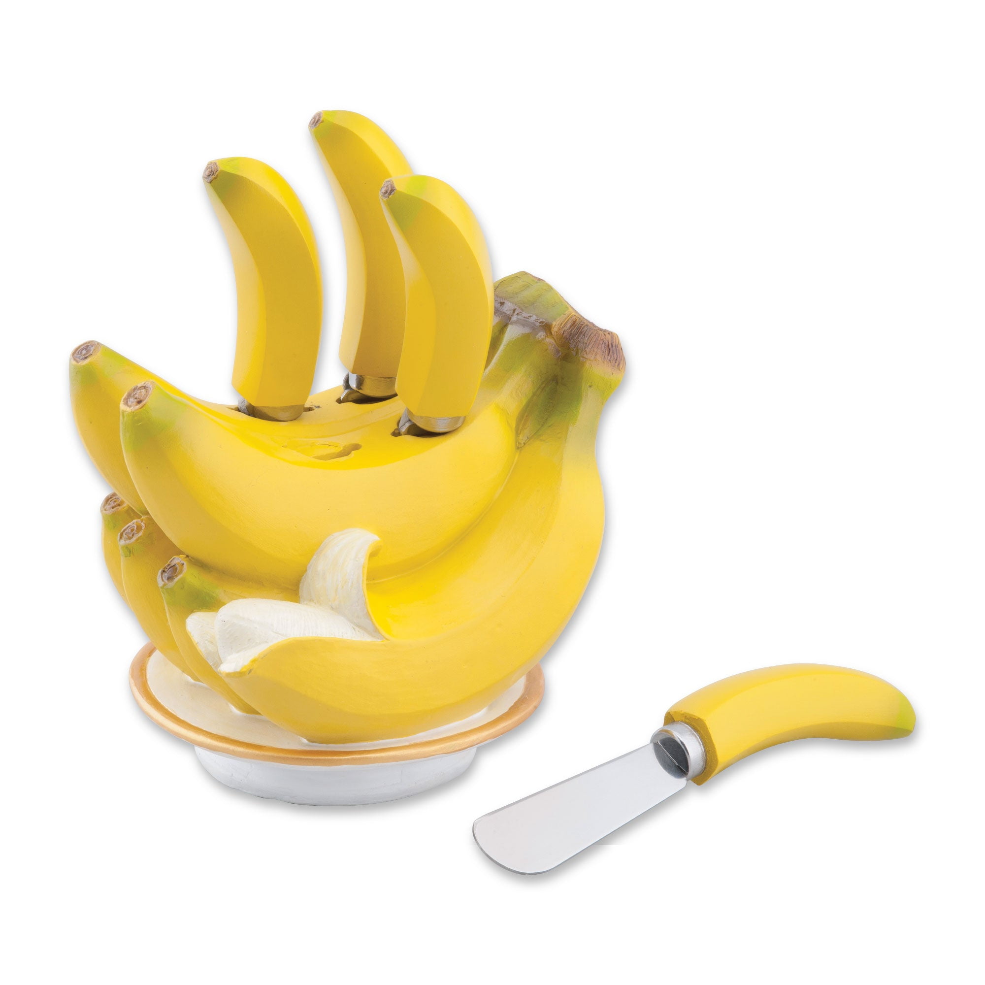 Mr. Spreader 4-Piece Hand Painted Resin Handle with Stainless Steel ...