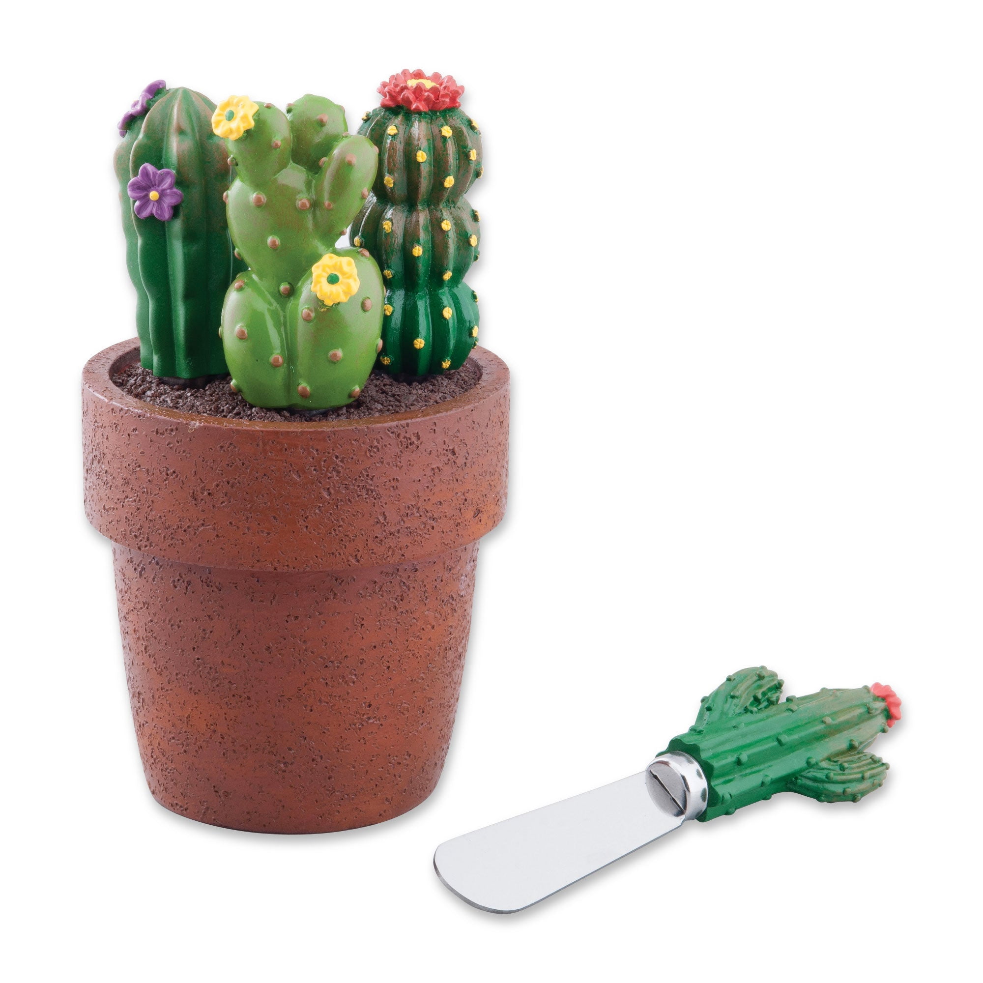 Mr. Spreader 4-Piece Hand Painted Resin Handle with Stainless Steel ...